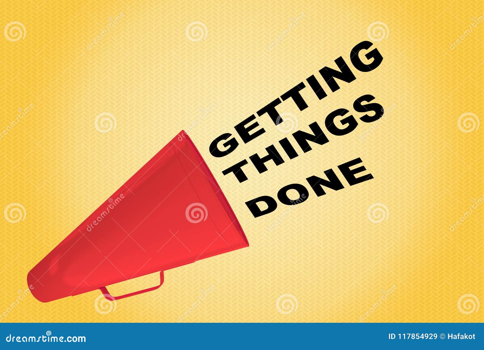GETTING THINGS DONE Concept Stock Illustration - Illustration of check ...