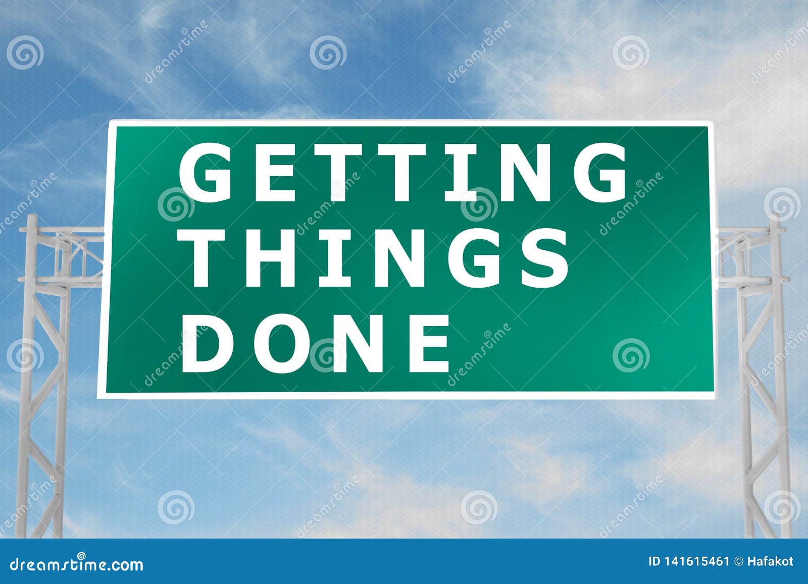 GETTING THINGS DONE Concept Stock Illustration - Illustration of task ...