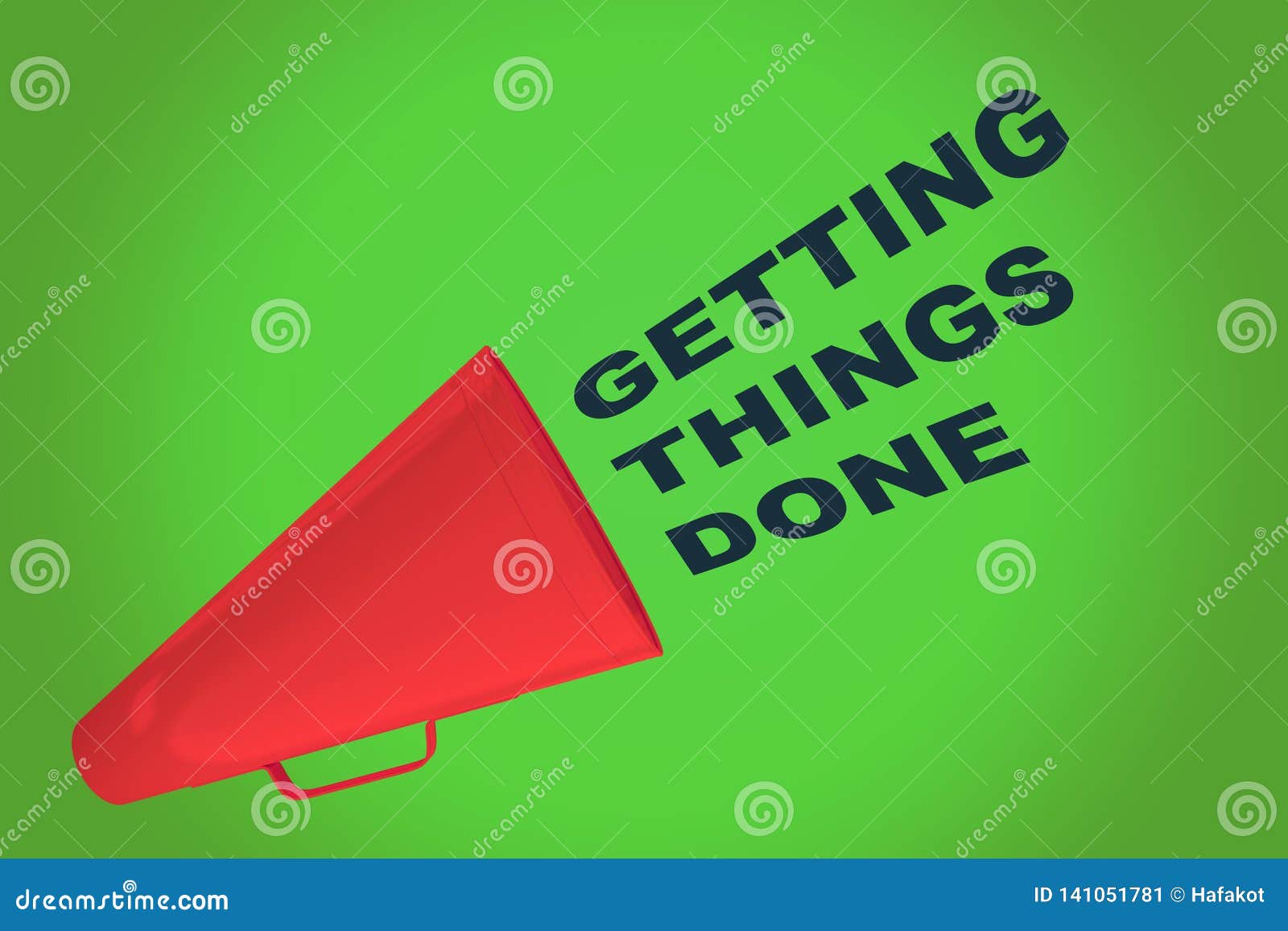 GETTING THINGS DONE Concept Stock Illustration - Illustration of ...