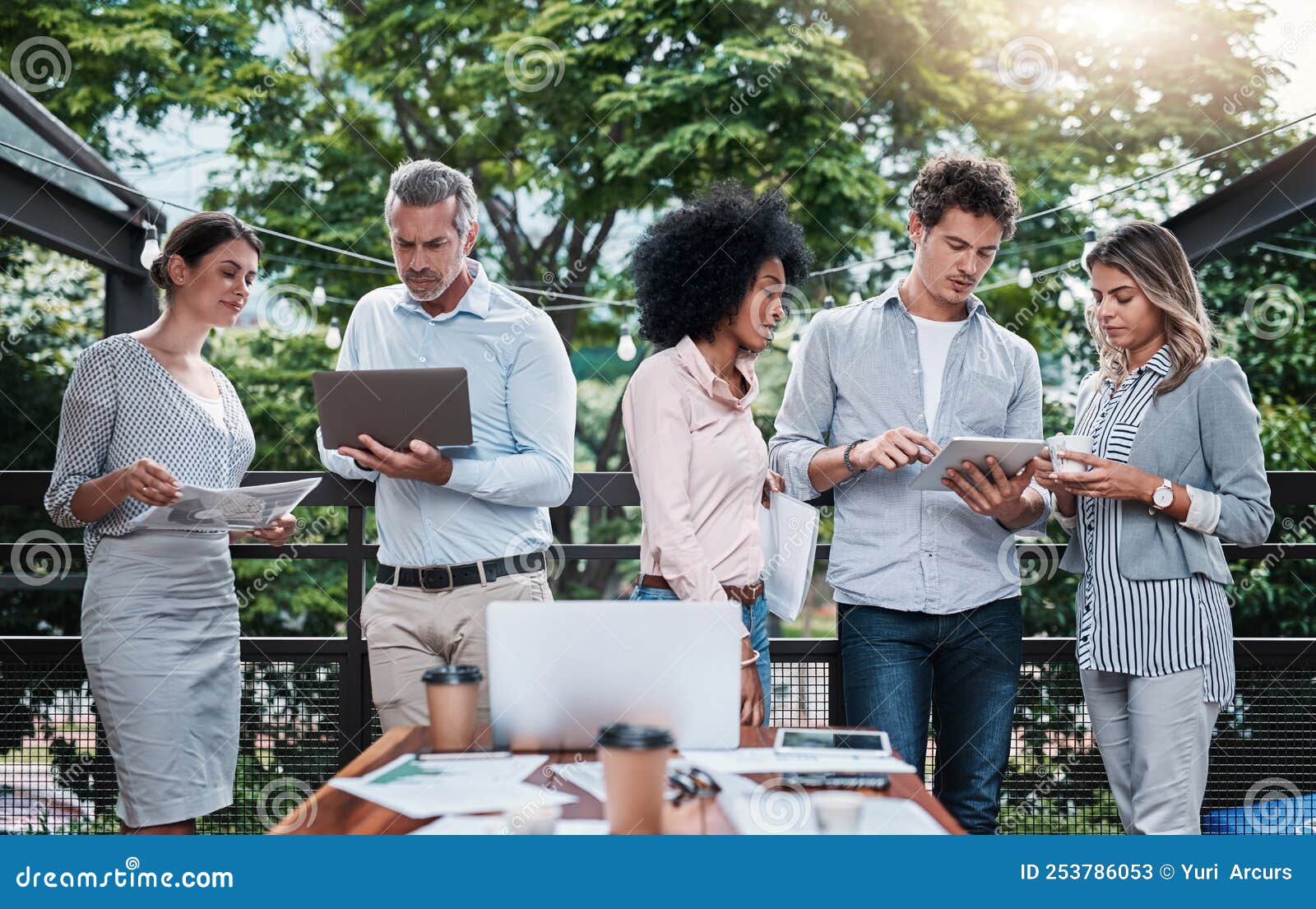 Getting Things Done is What they Do. a Group of Businesspeople Working ...