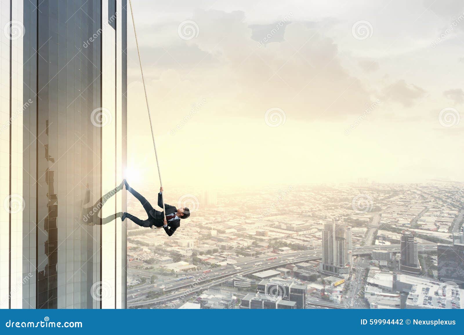 Getting to top stock photo. Image of businessman, business - 59994442