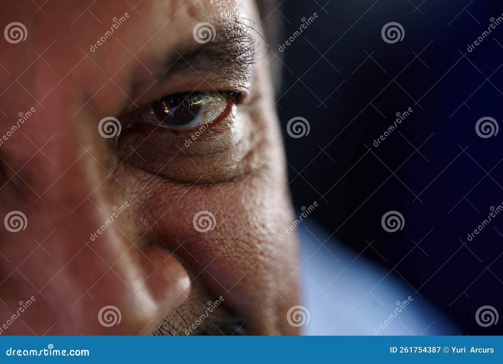 Getting Up Close and Personal. Closeup Shot of a Senior Man Looking at ...