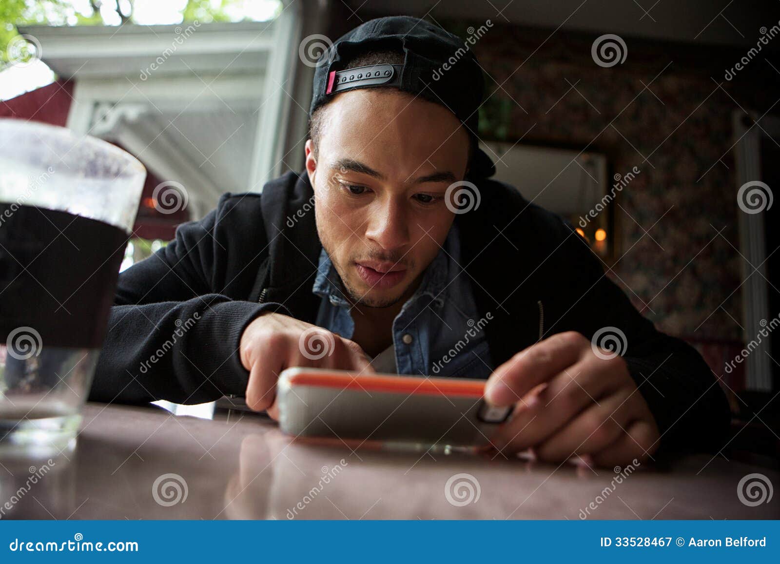 Getting updates stock image. Image of phone, life, indoors - 33528467