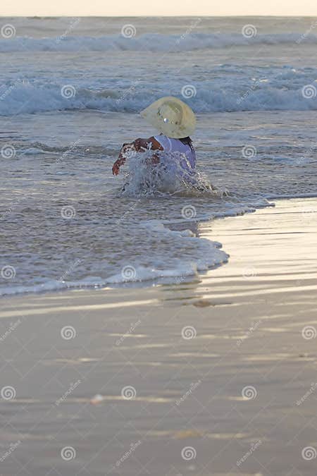 Getting Wet stock image. Image of beach, coast, caribbean - 1727179
