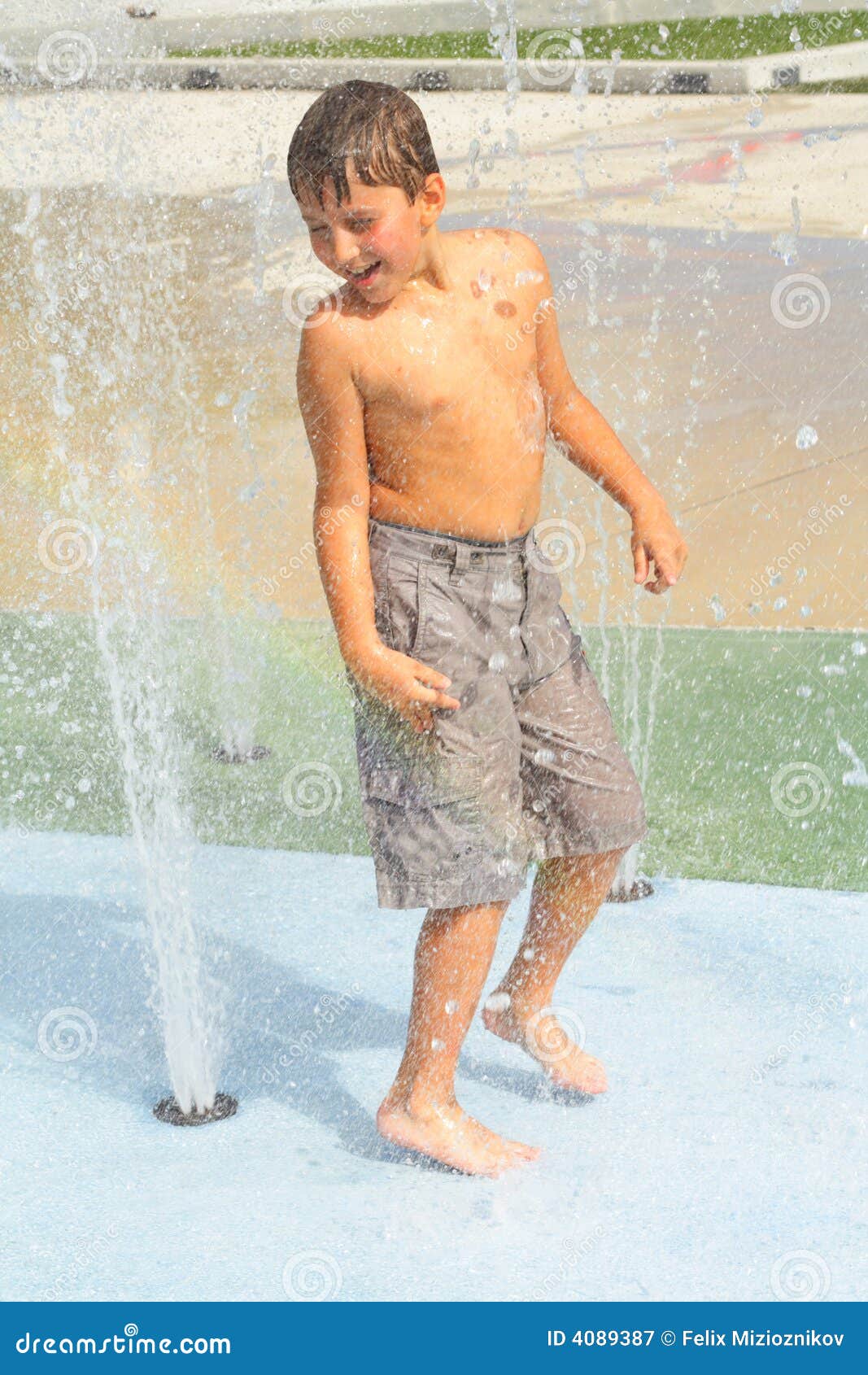 Getting Wet stock image. Image of youth, child, young - 4089387