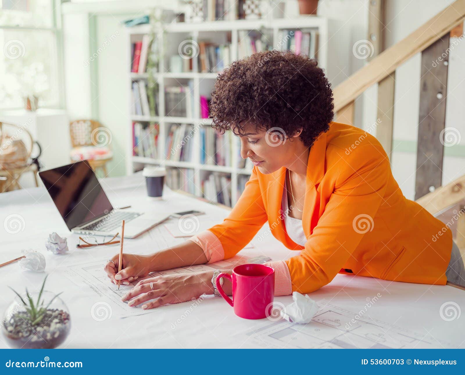 Getting Your House Plan Ready Stock Image - Image of design, african ...