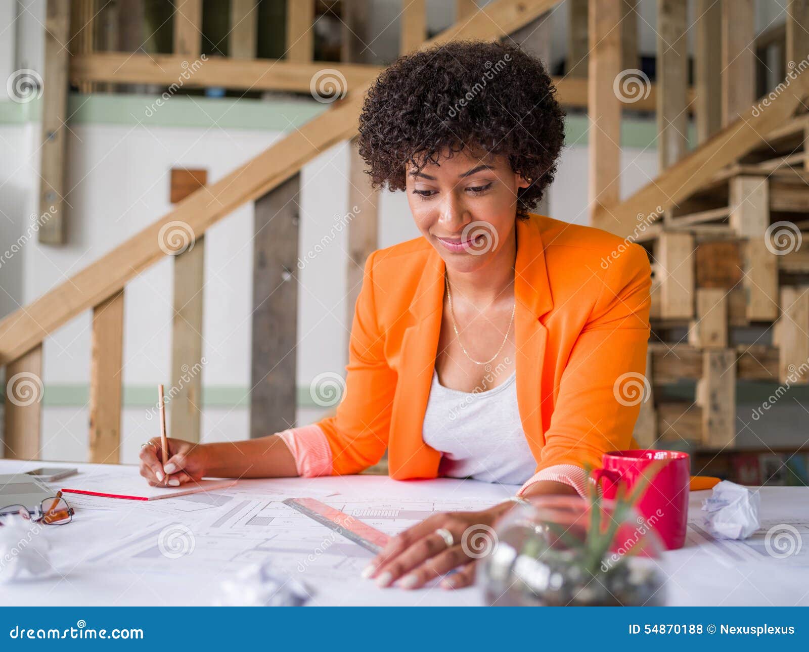 Getting Your House Plan Ready Stock Photo - Image of creative, design ...