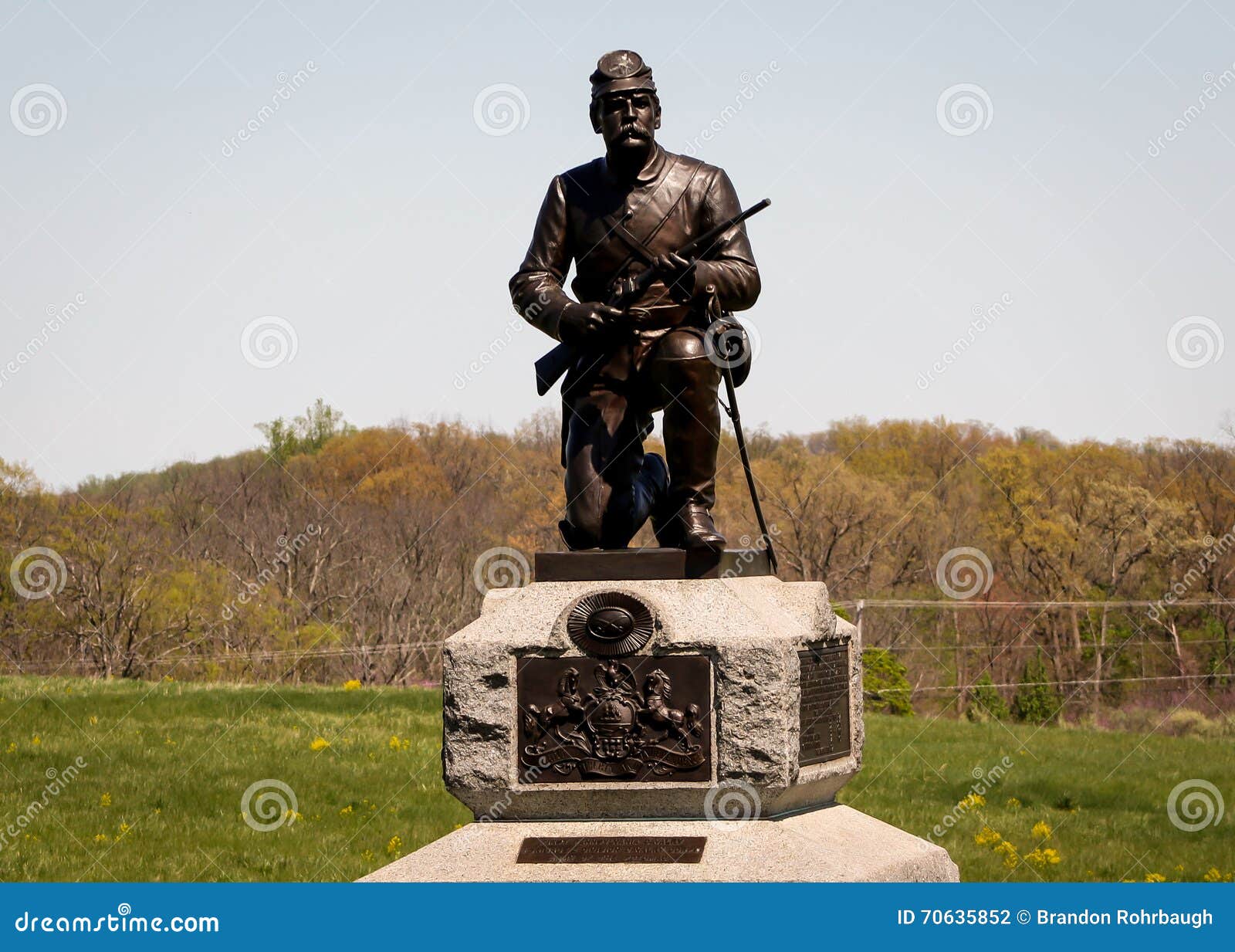Gettysburg Monument stock photo. Image of statue, monument - 70635852