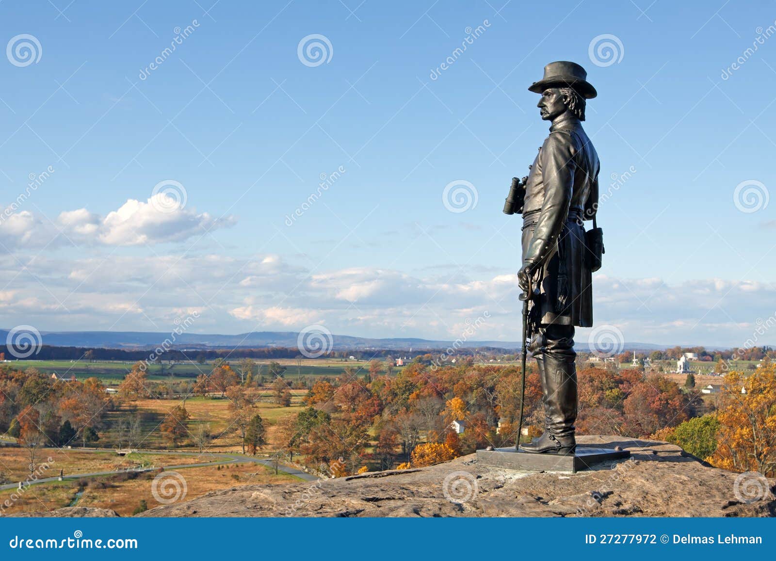 Gettysburg National Military Park Stock Photo - Image of boulder ...