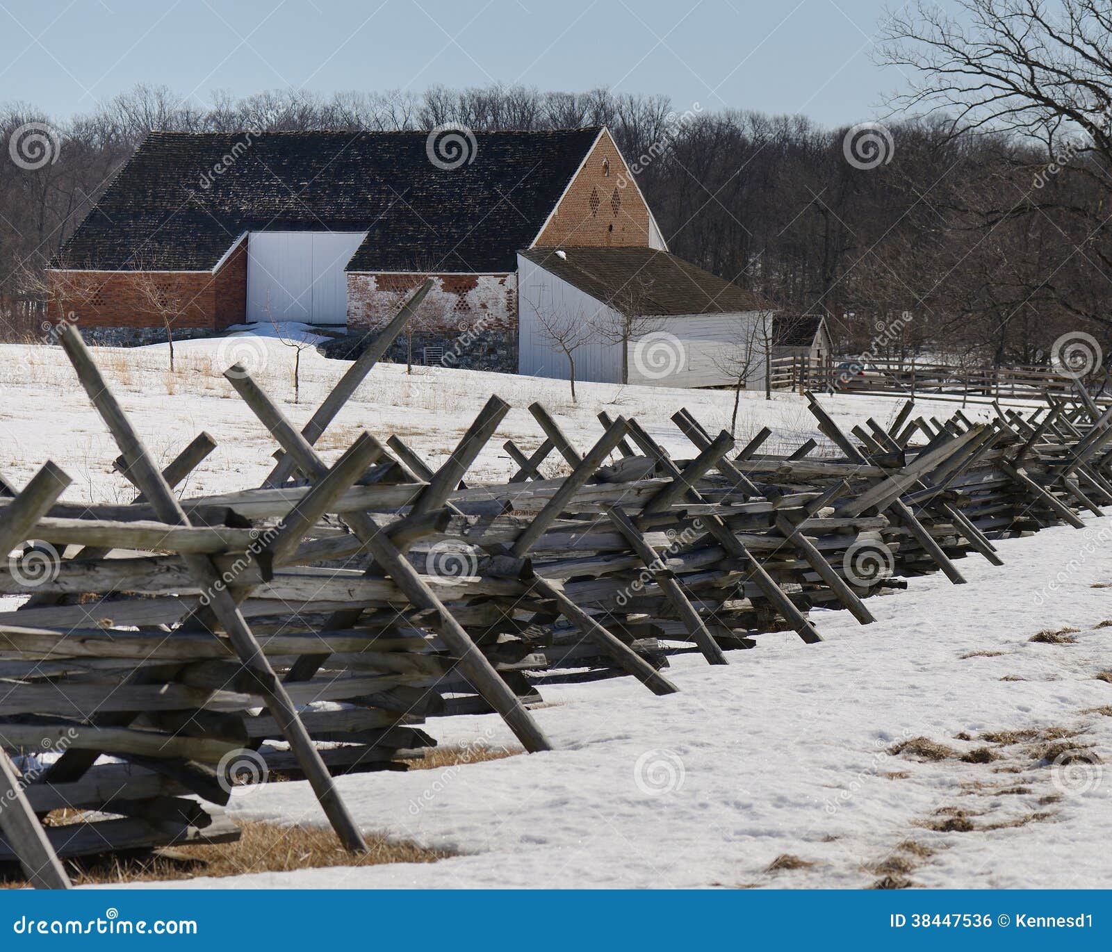 Gettysburg old barn stock photo. Image of countryside - 38447536