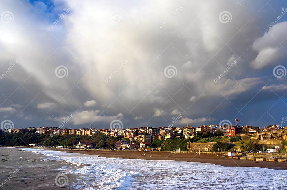 Getxo beach stock image. Image of travel, beach, vacation - 31325825