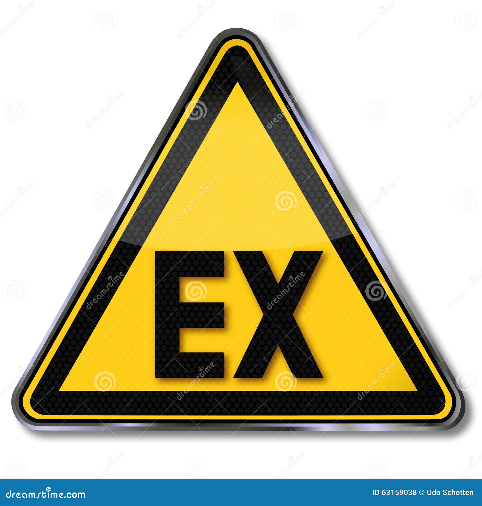 Gevaar Van Een Potentieel Explosieve Atmosfeer Vector Illustratie ...