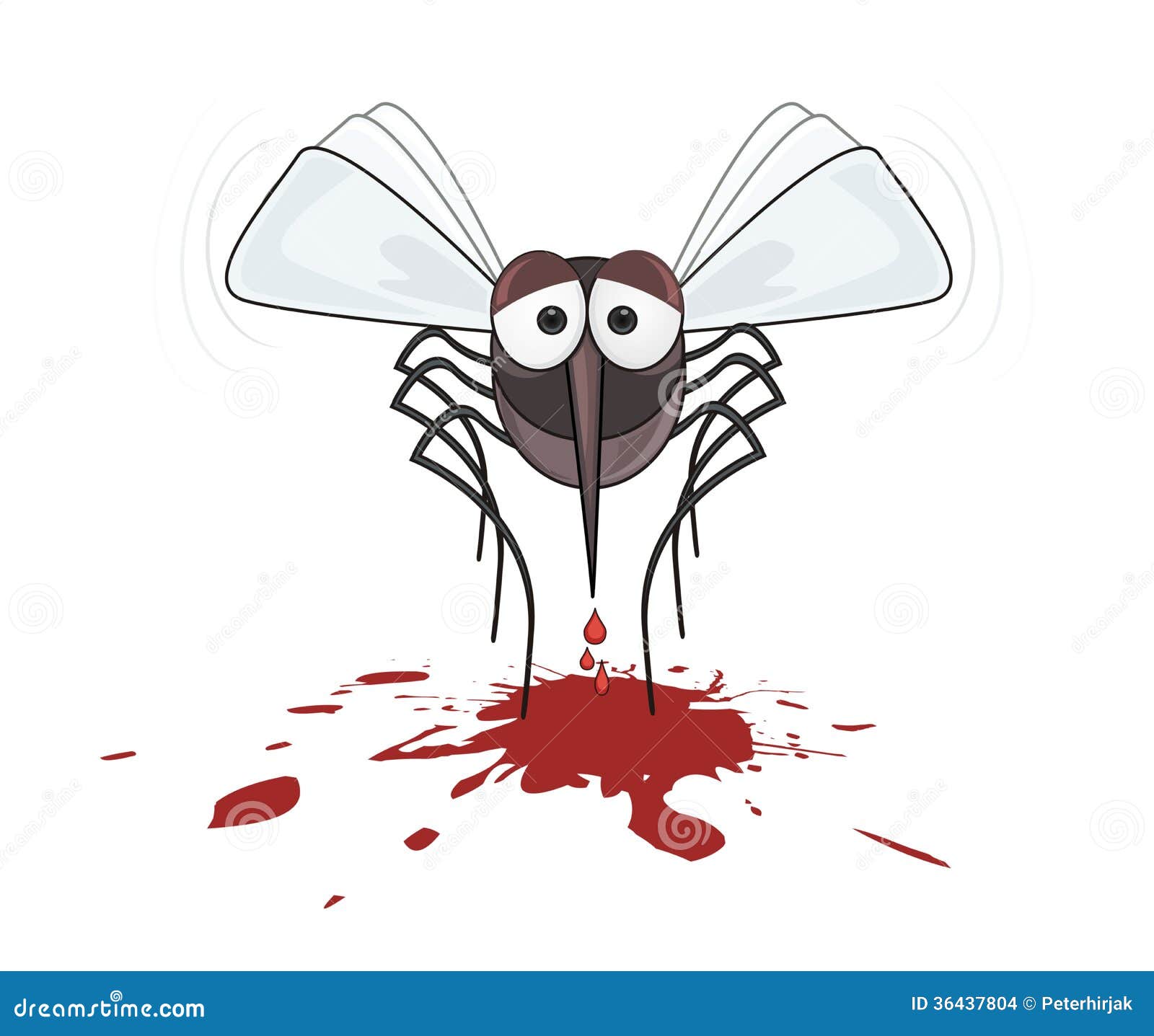 Gevaar Van Muggen - EINDEmug - Dode Muggen Stock Illustratie ...