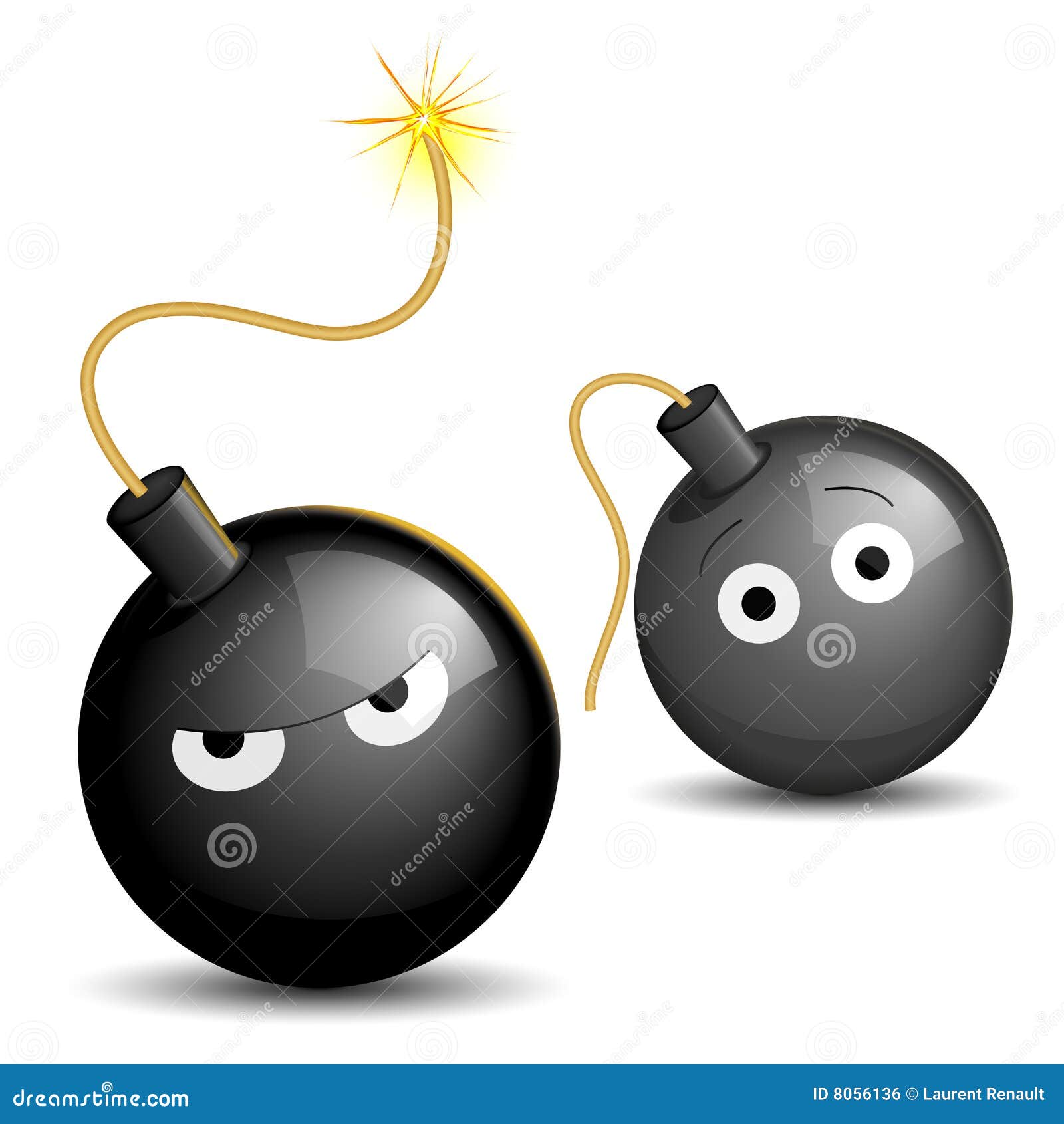 Gevaarlijke bommen vector illustratie. Illustration of voorwerp - 8056136