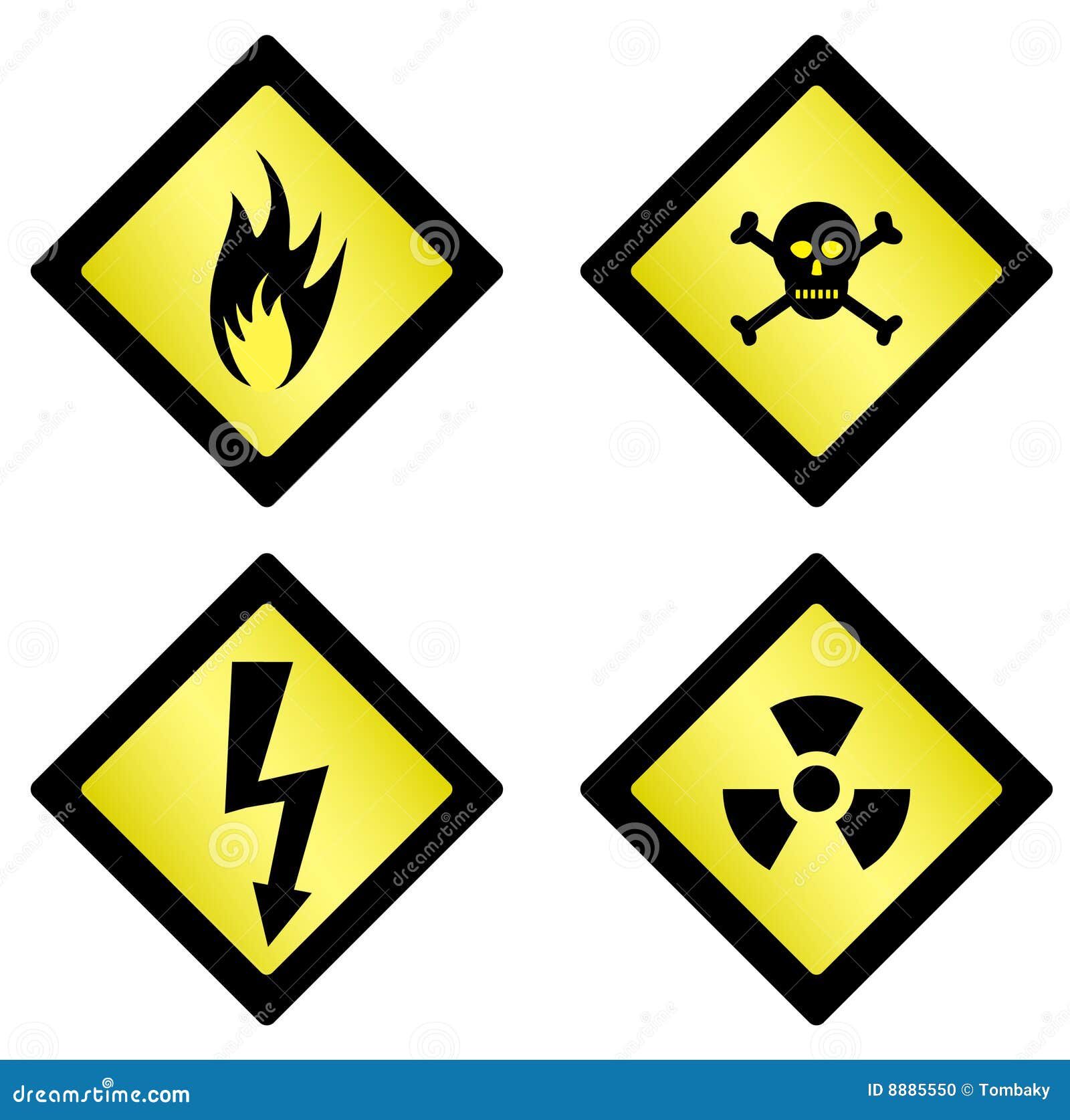 Gevaars symbolen vector illustratie. Illustration of explosief - 8885550