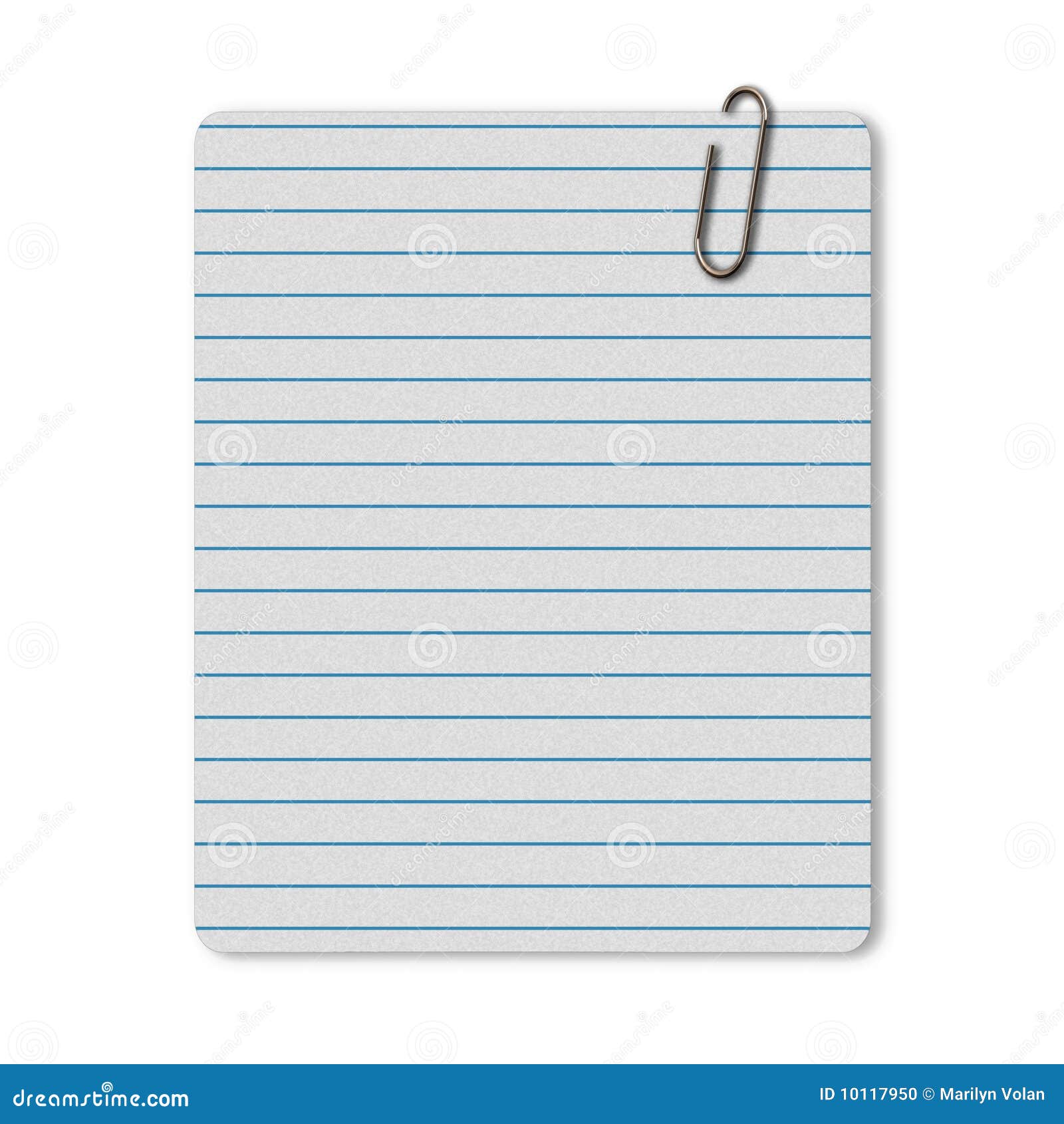 Gevoerd Document Met Paperclip Stock Foto - Image of geïsoleerd ...