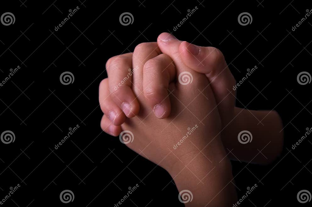 Gevouwen handen stock foto. Image of bijbel, heilig, godsdienstig ...