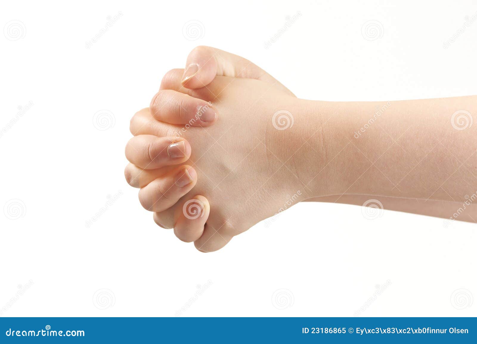 Gevouwen handen van kind stock afbeelding. Image of schoonheid - 23186865