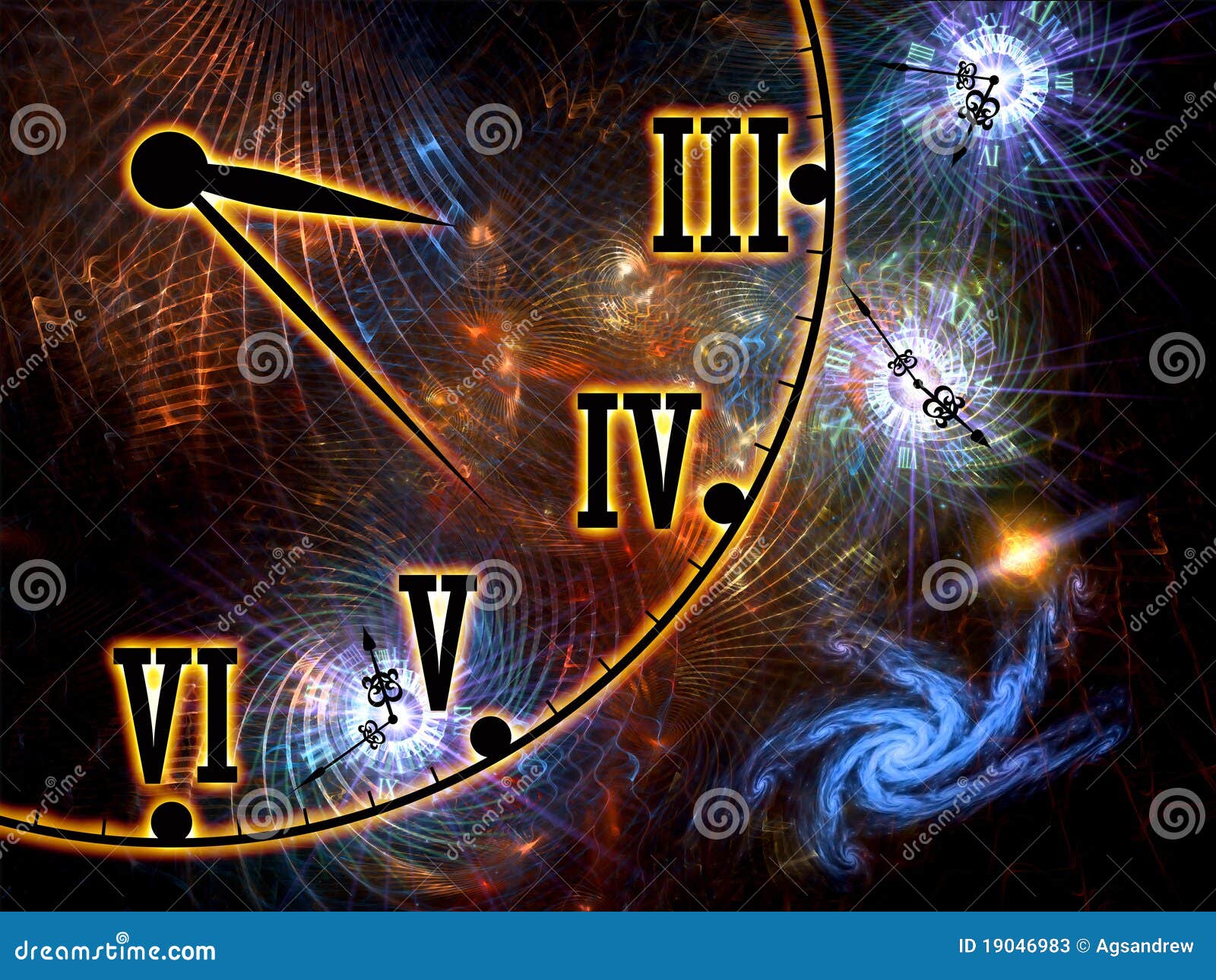 Gewebe Des Platzes Und Der Zeit Stock Abbildung - Illustration von ...