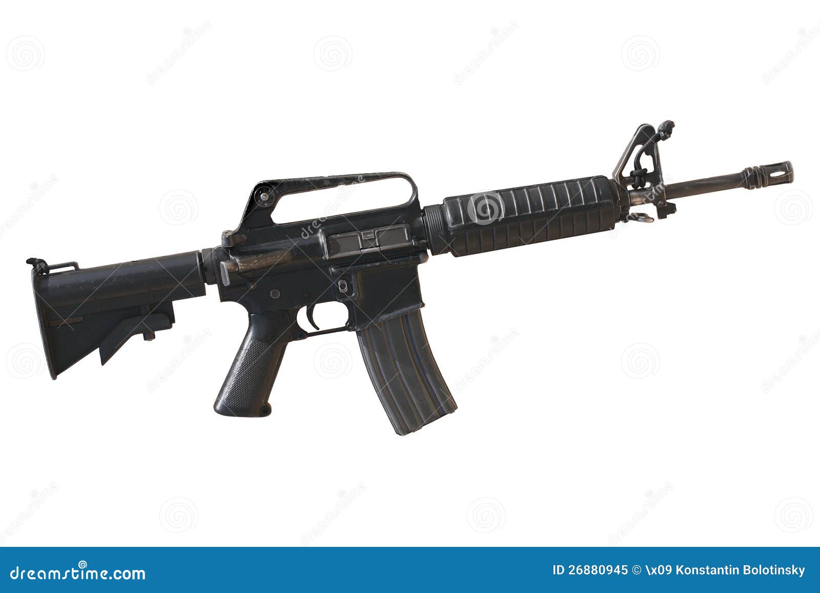 Geweer Op Witte Achtergrond Stock Afbeelding - Image of kaliber, wapen ...