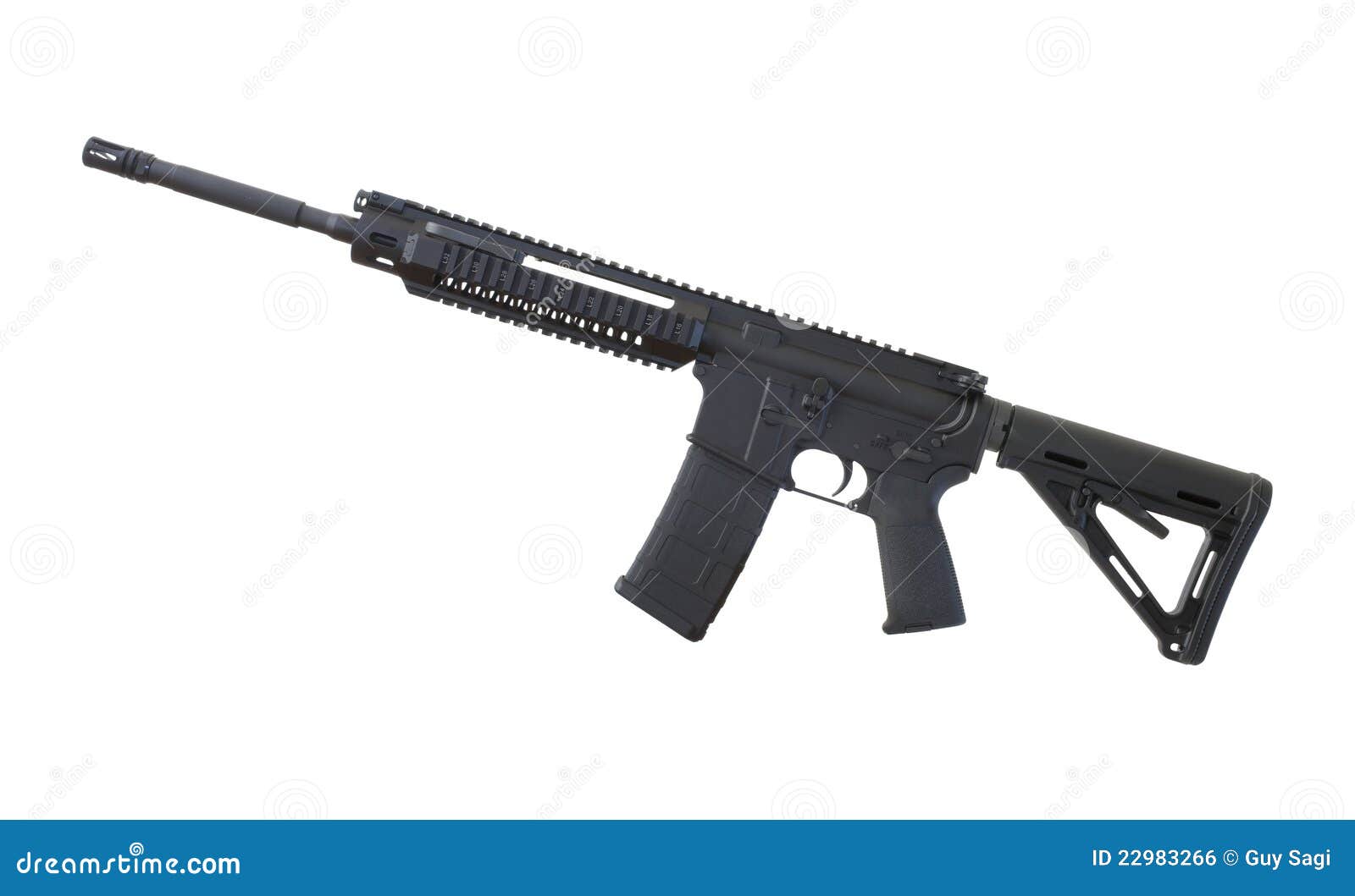 Gewehr AR-15 stockfoto. Bild von feuerwaffe, angriff - 22983266