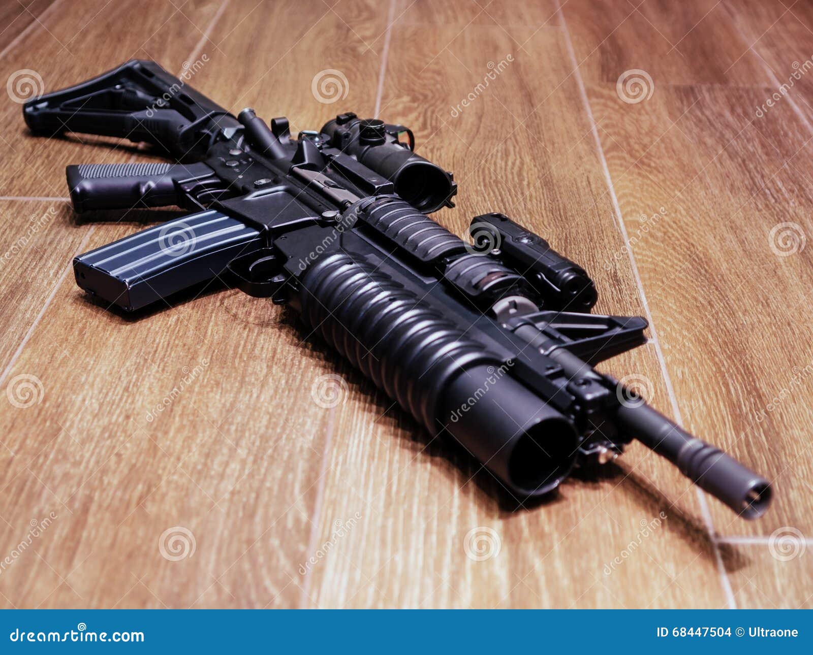 M16 Mit Granatwerfer Und Zielfernrohr G&G GC7A1 M16 Mit