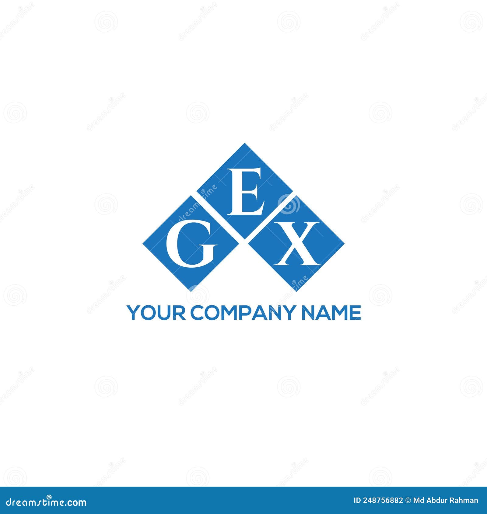 GEX Letter Logo Design on BLACK Background. GEX Creative Initials ...