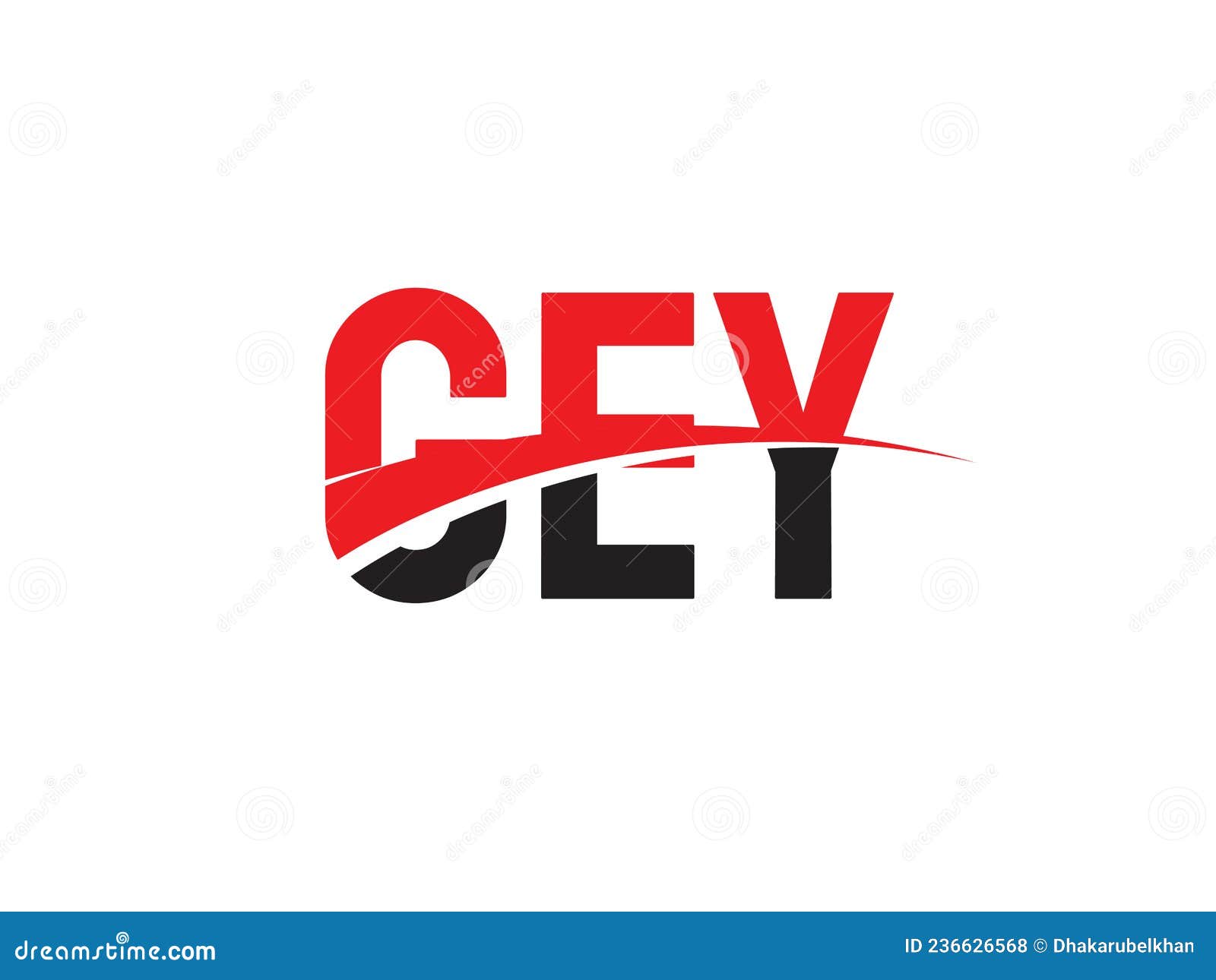 GEY Letter Initial Logo Design Vector Illustration Stock Vector ...