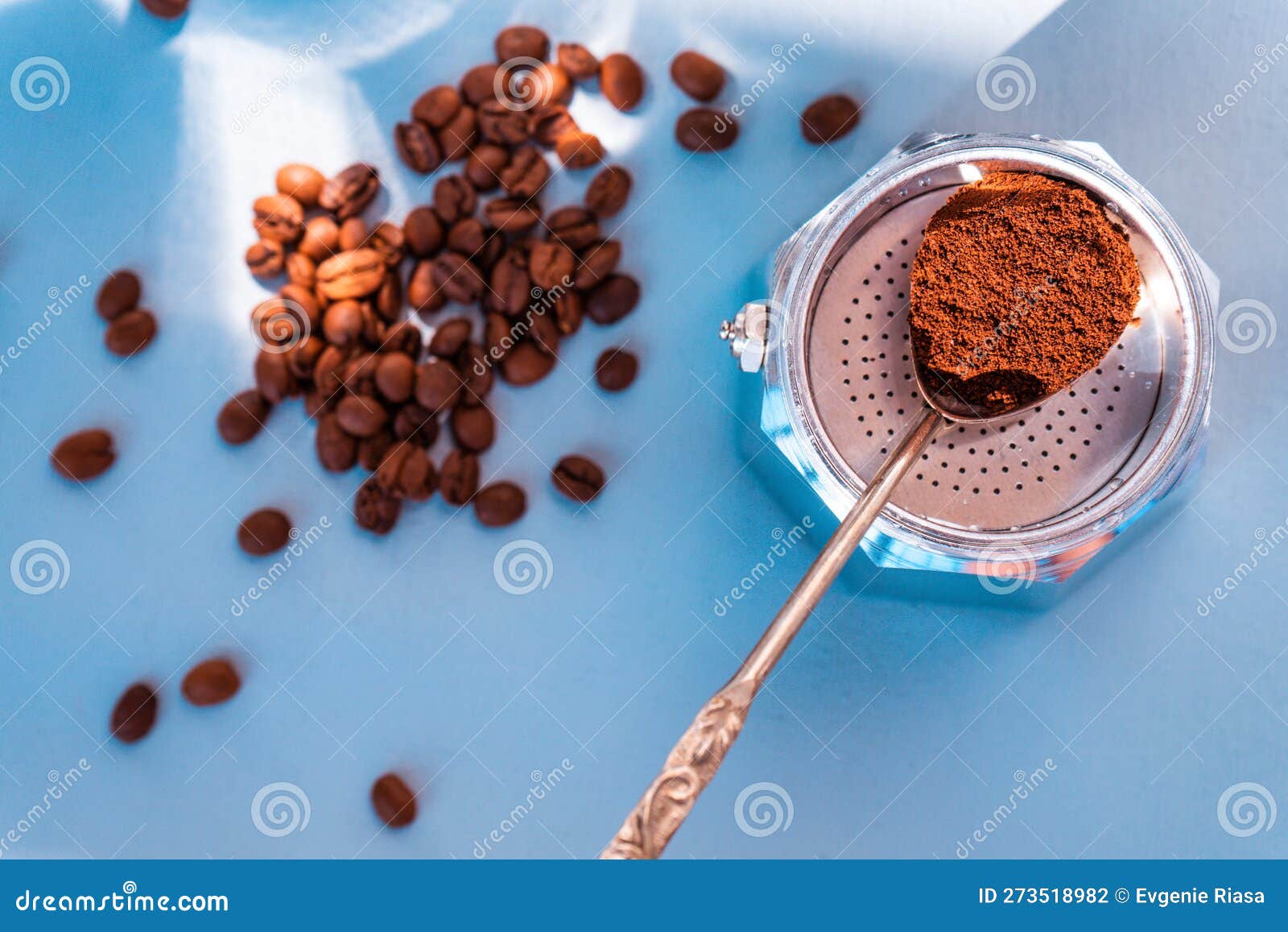 Geyser Coffee Maker. Silver Geyser Machine is a Device for the Kitchen ...