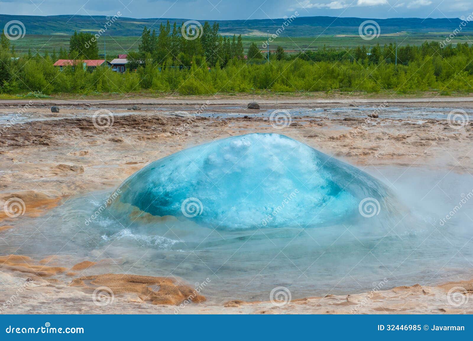 Geyser De Strokkur, Islande Image stock - Image du chaud, énergie: 32446985