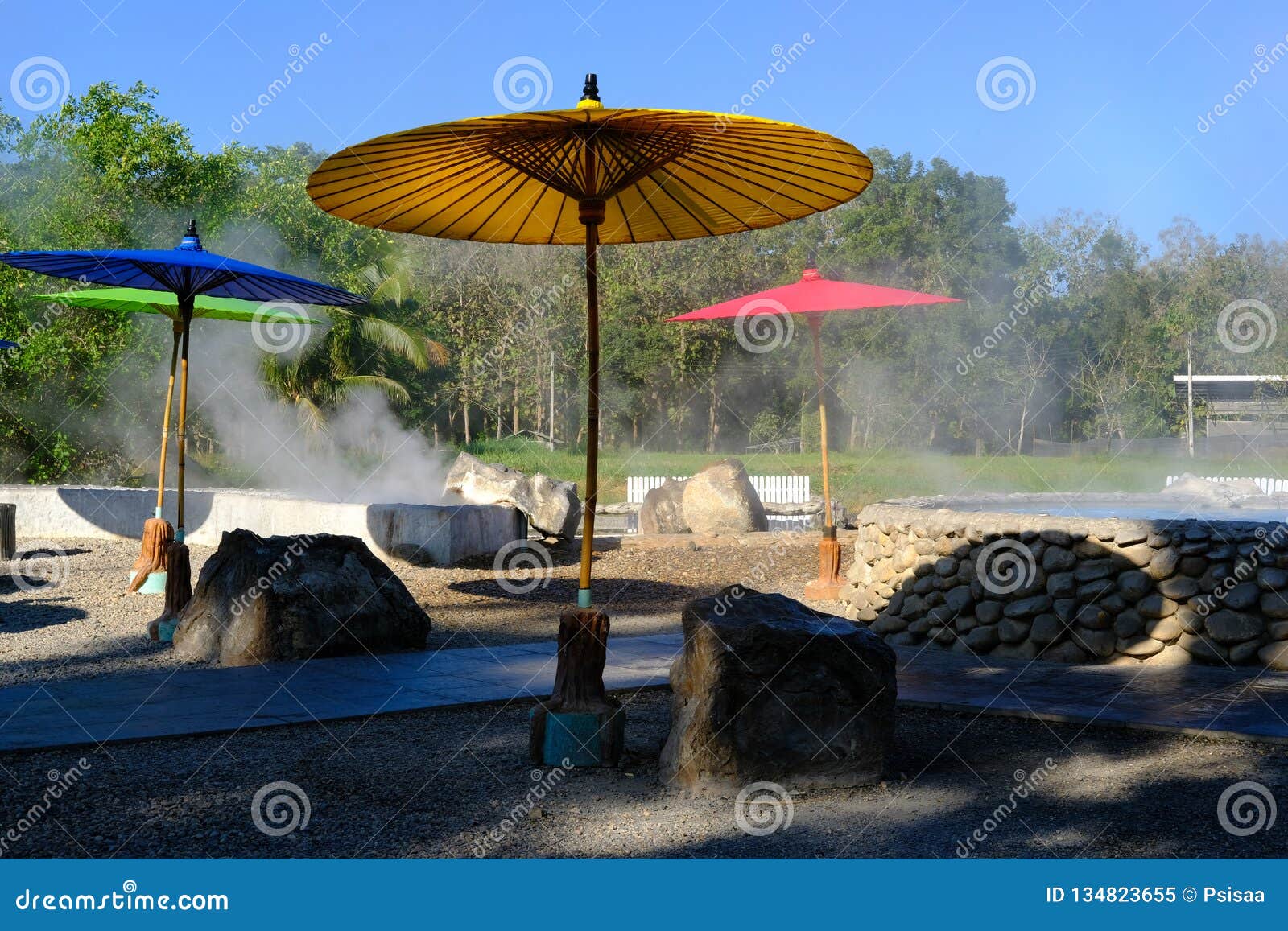 Geyser Eruption. Exploding Hot Spring Geothermal Water Stock Image ...