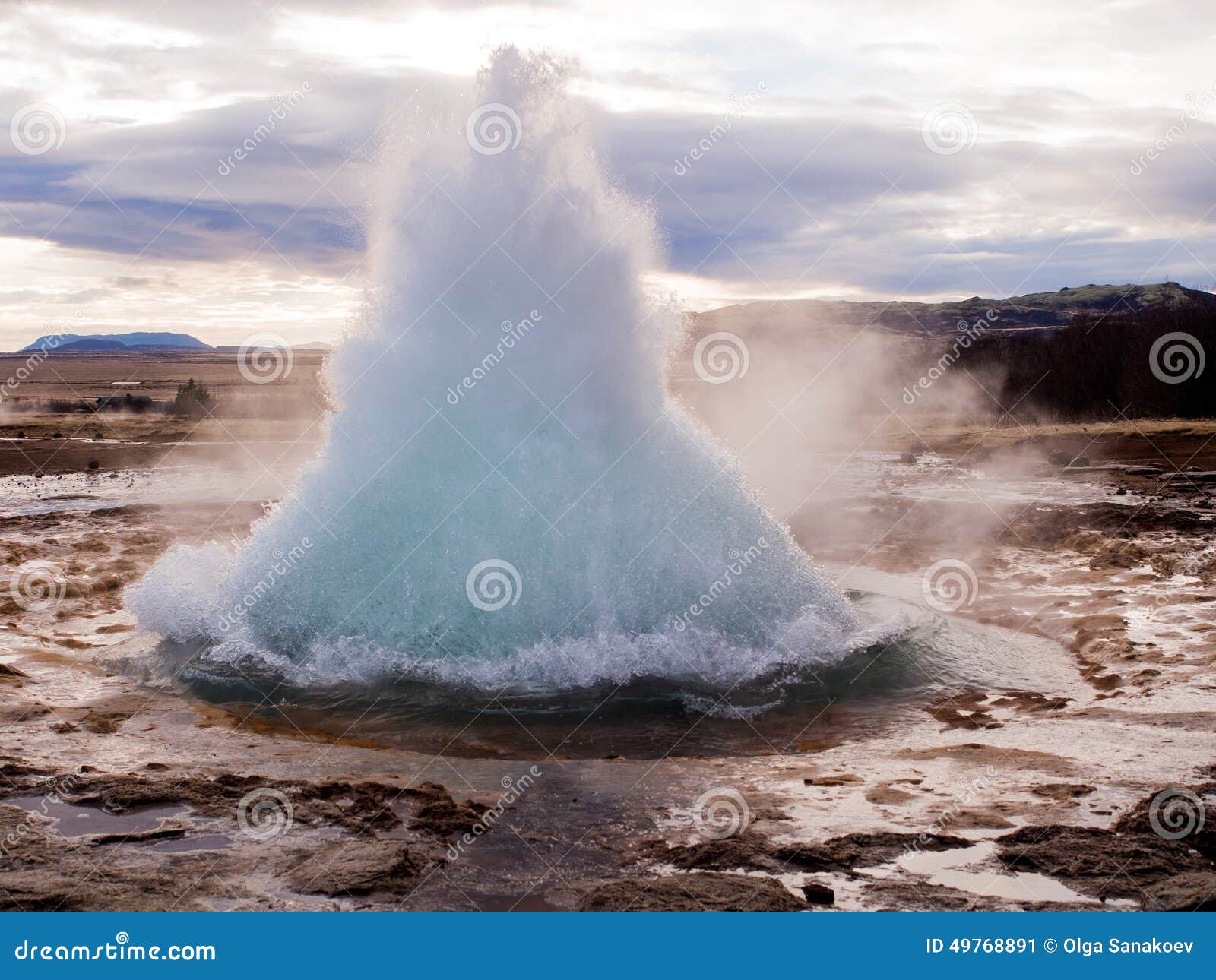 Geyser Explosion in Iceland Stock Image - Image of nature, power: 49768891