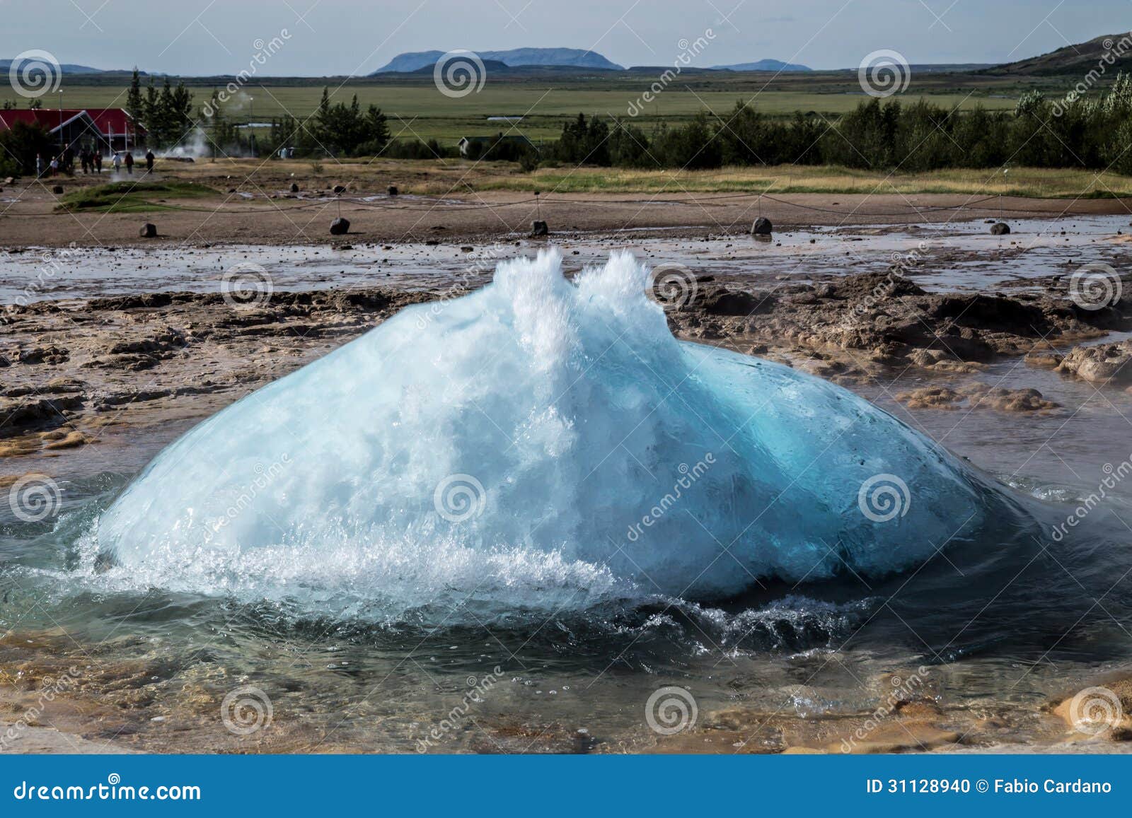 Geyser explosion stock photo. Image of heat, bubble, eruption - 31128940