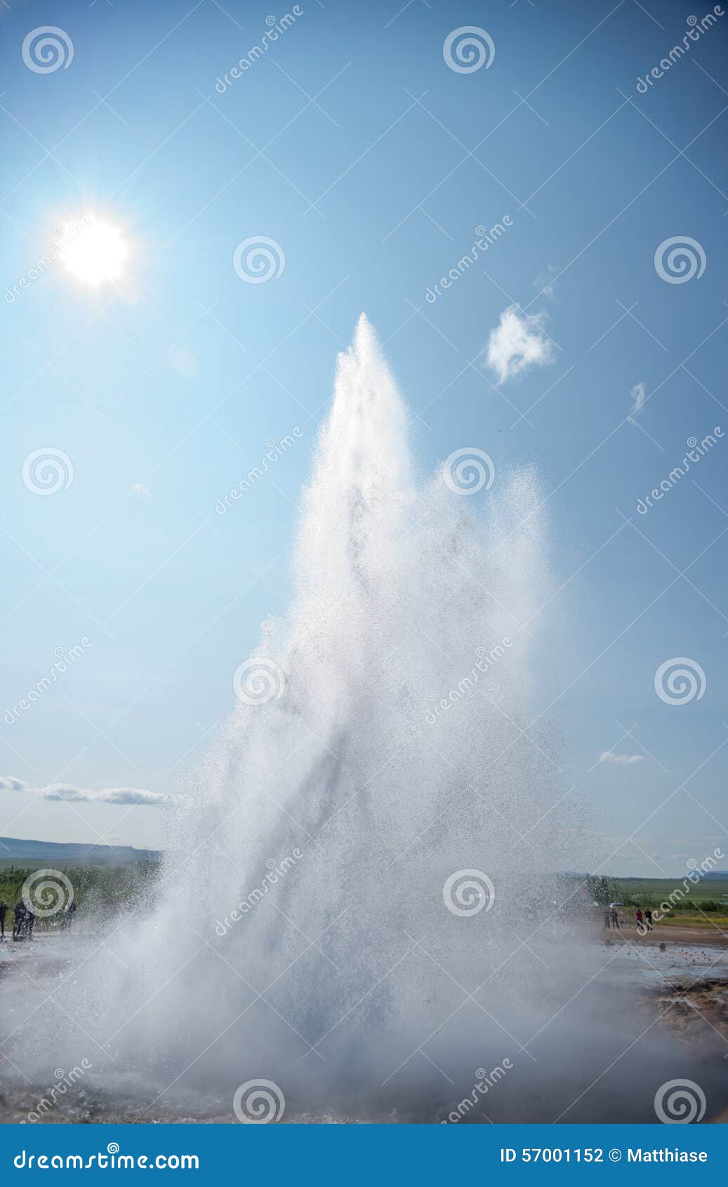 Geyser in iceland stock photo. Image of deposition, spring - 57001152