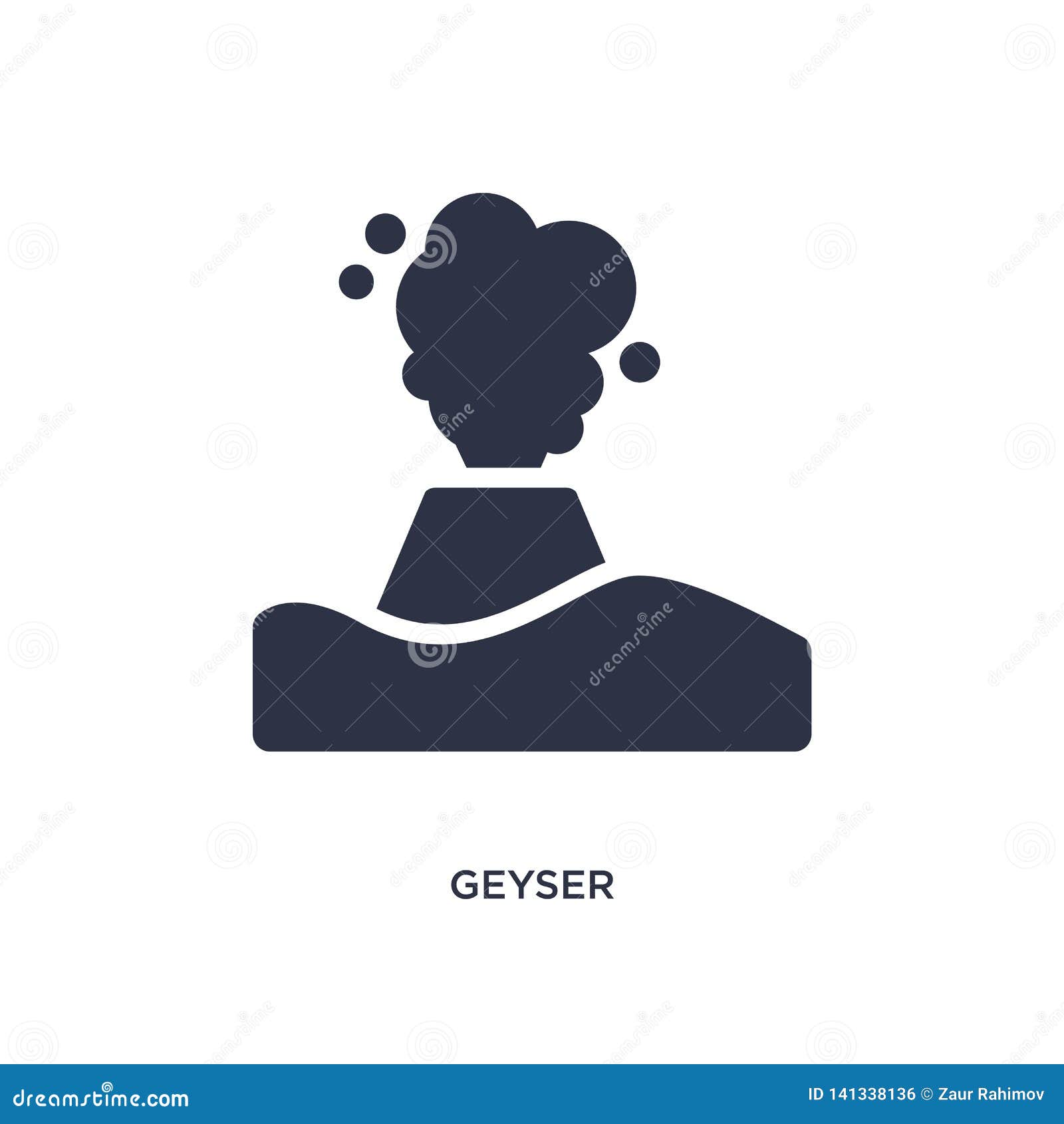 Geyser Icon From Ecology Collection. Cartoon Vector | CartoonDealer.com ...