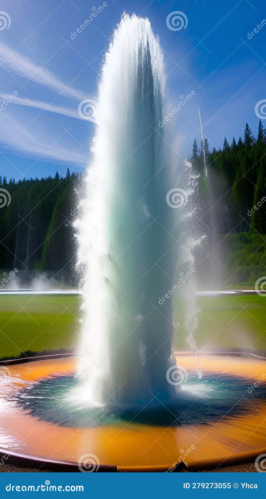 Geyser Illustration Artificial Intelligence Artwork Generated Stock ...