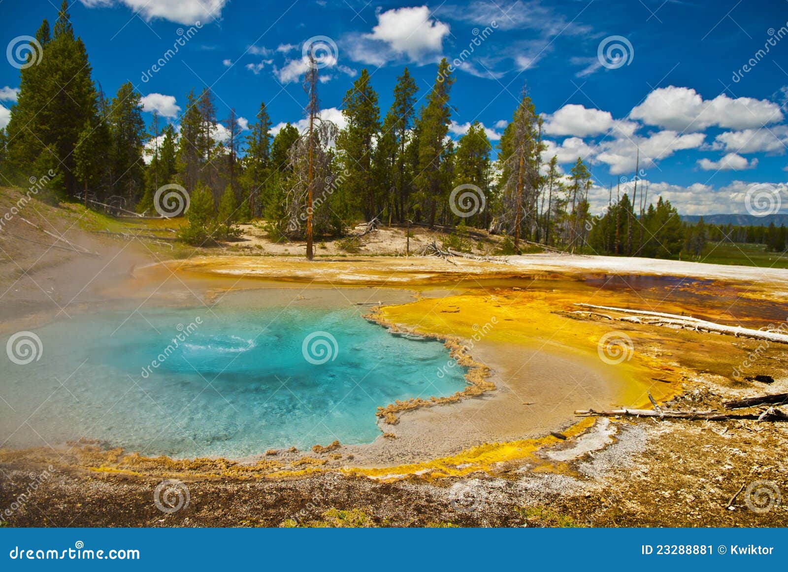 Geyser Landscape stock image. Image of cloud, thermal - 23288881