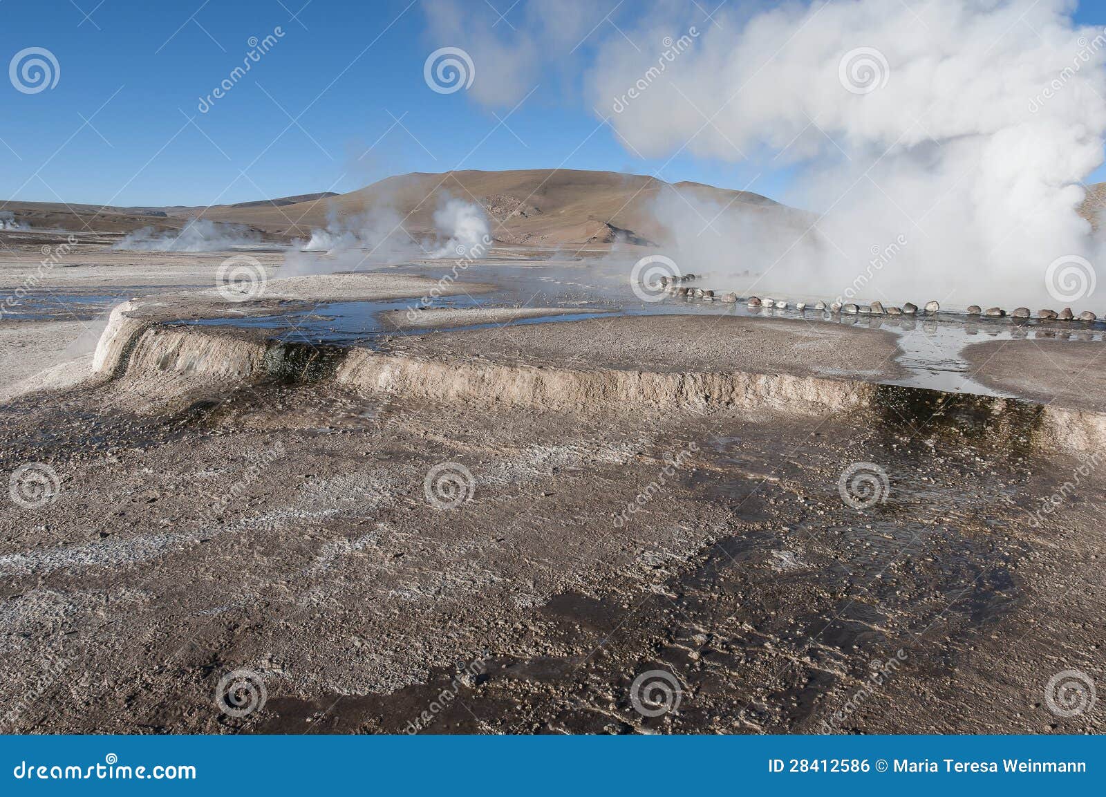 Geyser-landscape stock photo. Image of cloud, area, natural - 28412586