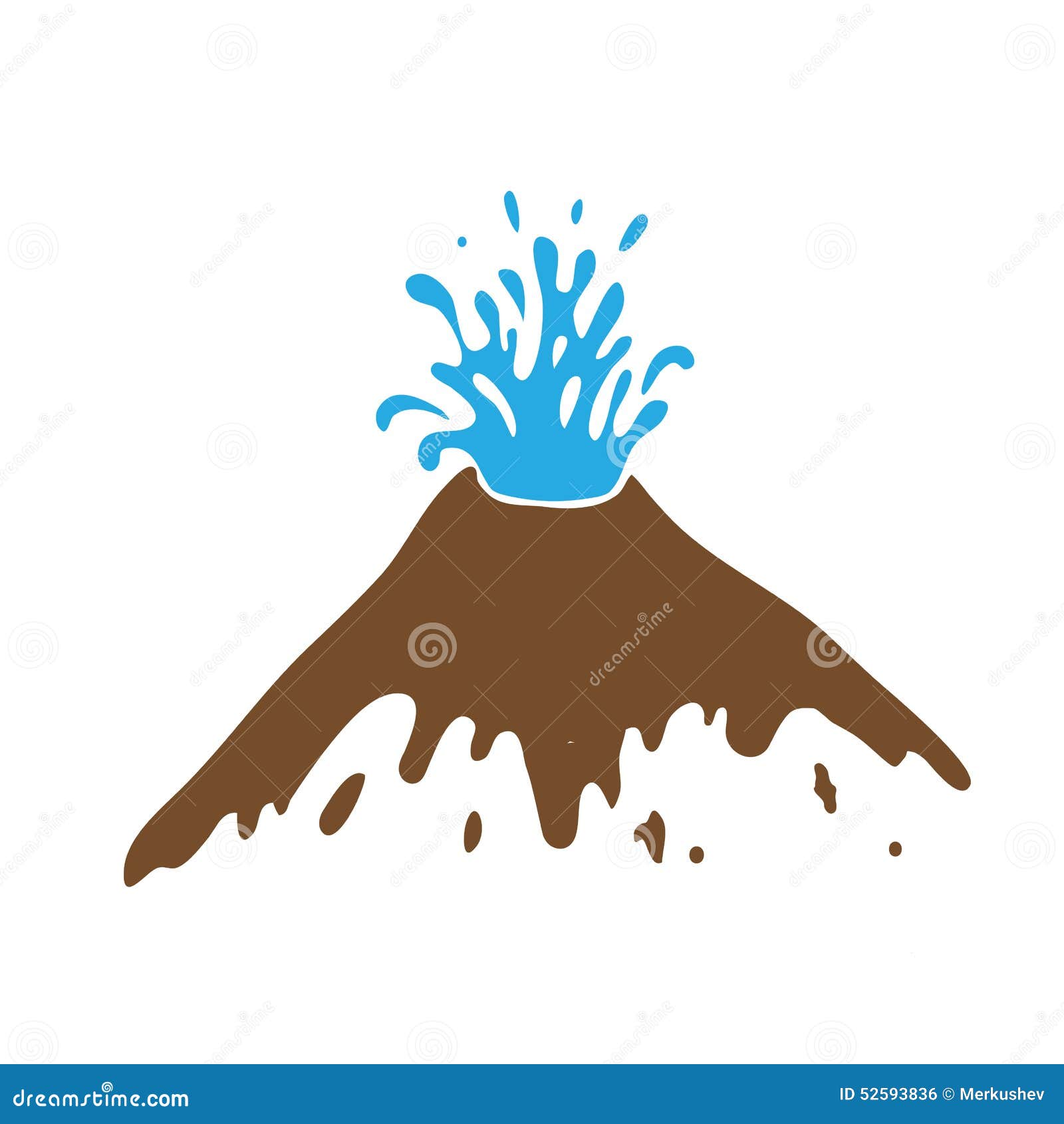 Geyser, logo di vettore illustrazione vettoriale. Illustrazione di ...