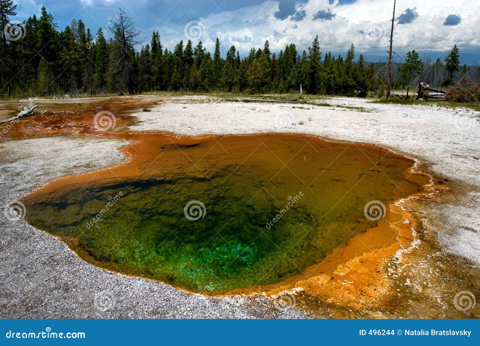 Geyser pool stock photo. Image of visit, vacation, geological - 496244