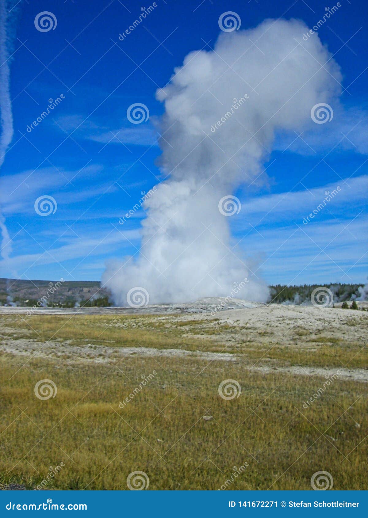 A Geyser in the Rocky Mountains Stock Image - Image of geysers, natural ...