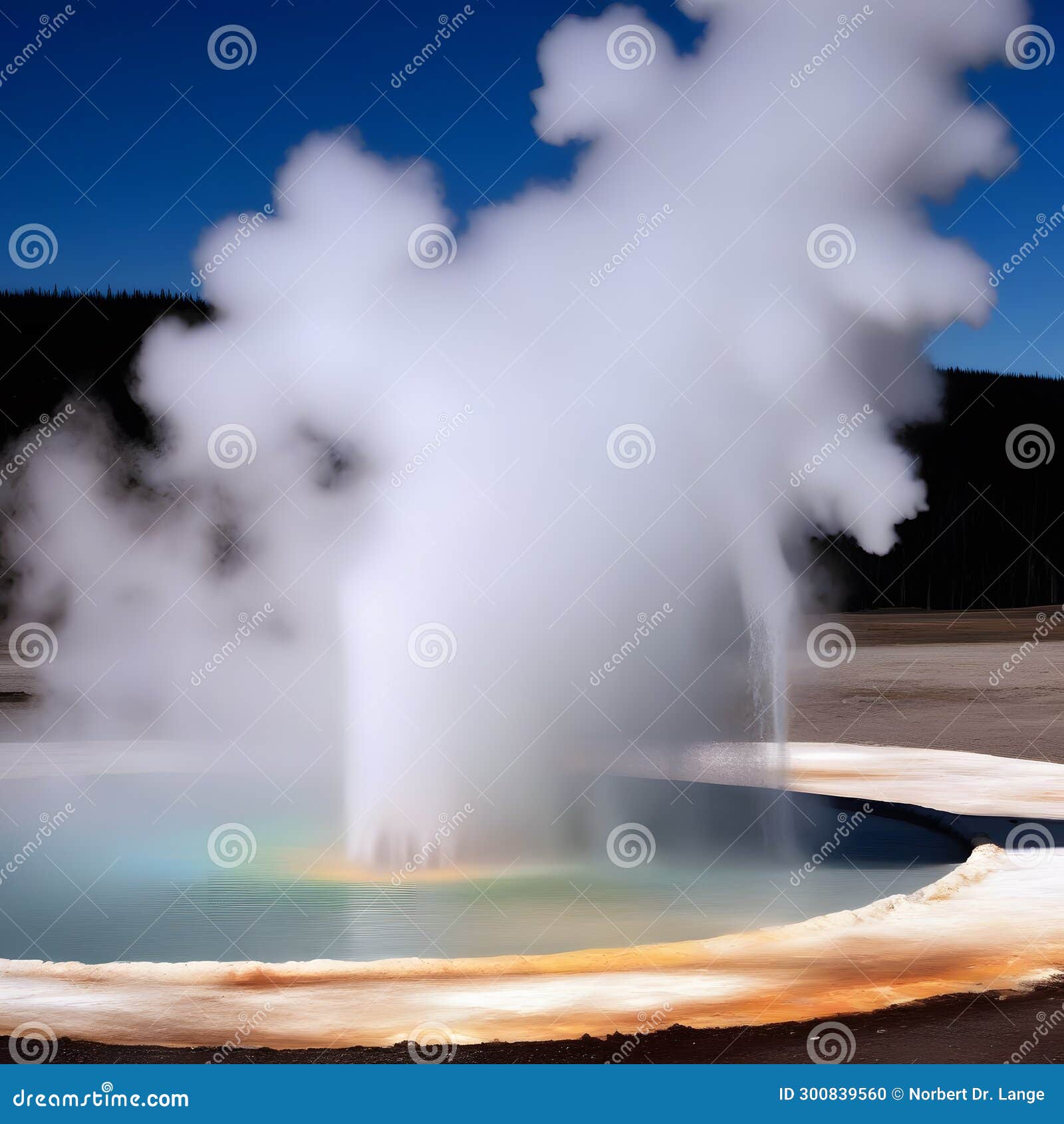 Geysers Explode, Ai-generatet Stock Illustration - Illustration of ...