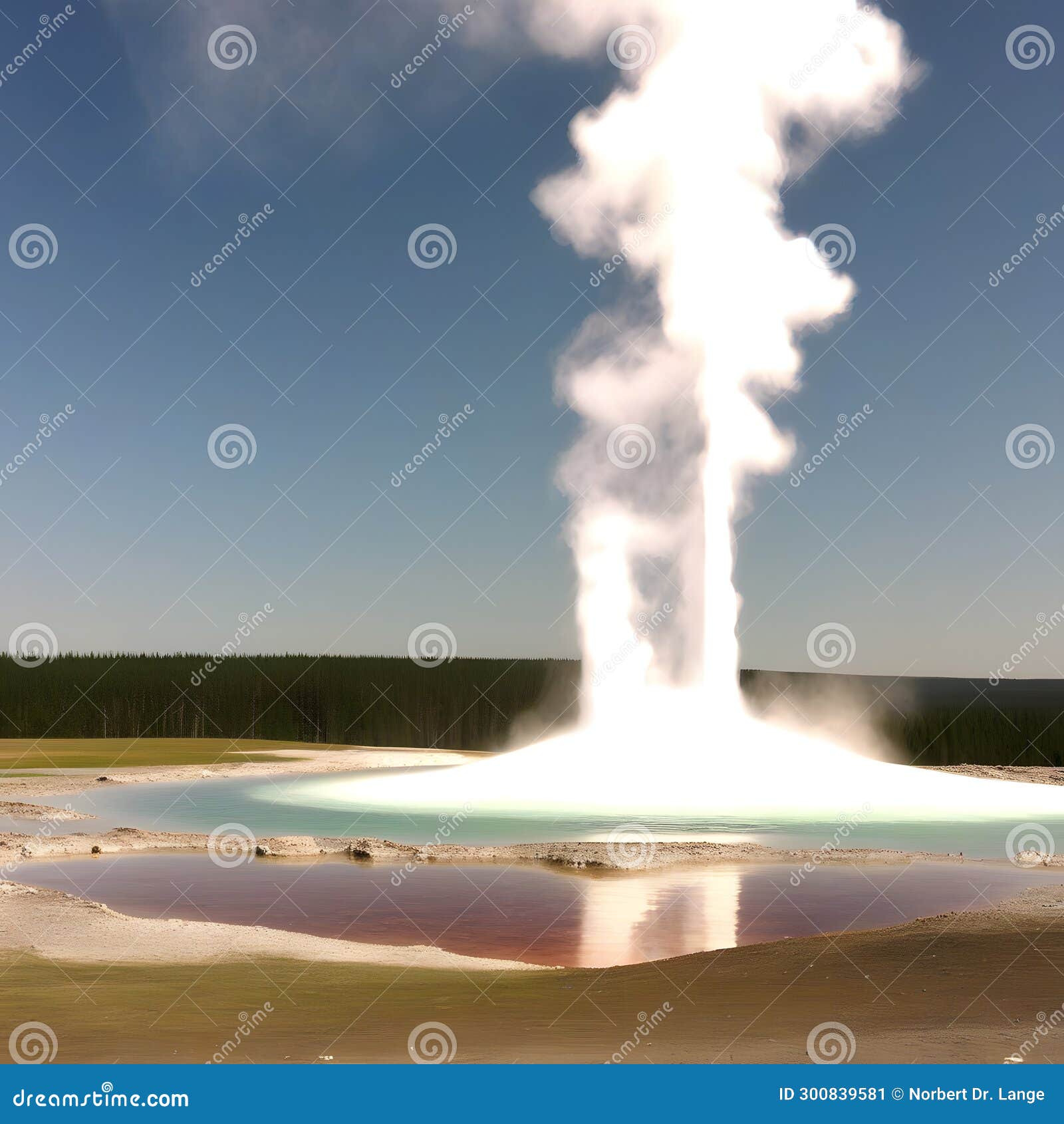 Geysers Explode, Ai-generatet Stock Illustration - Illustration of ...