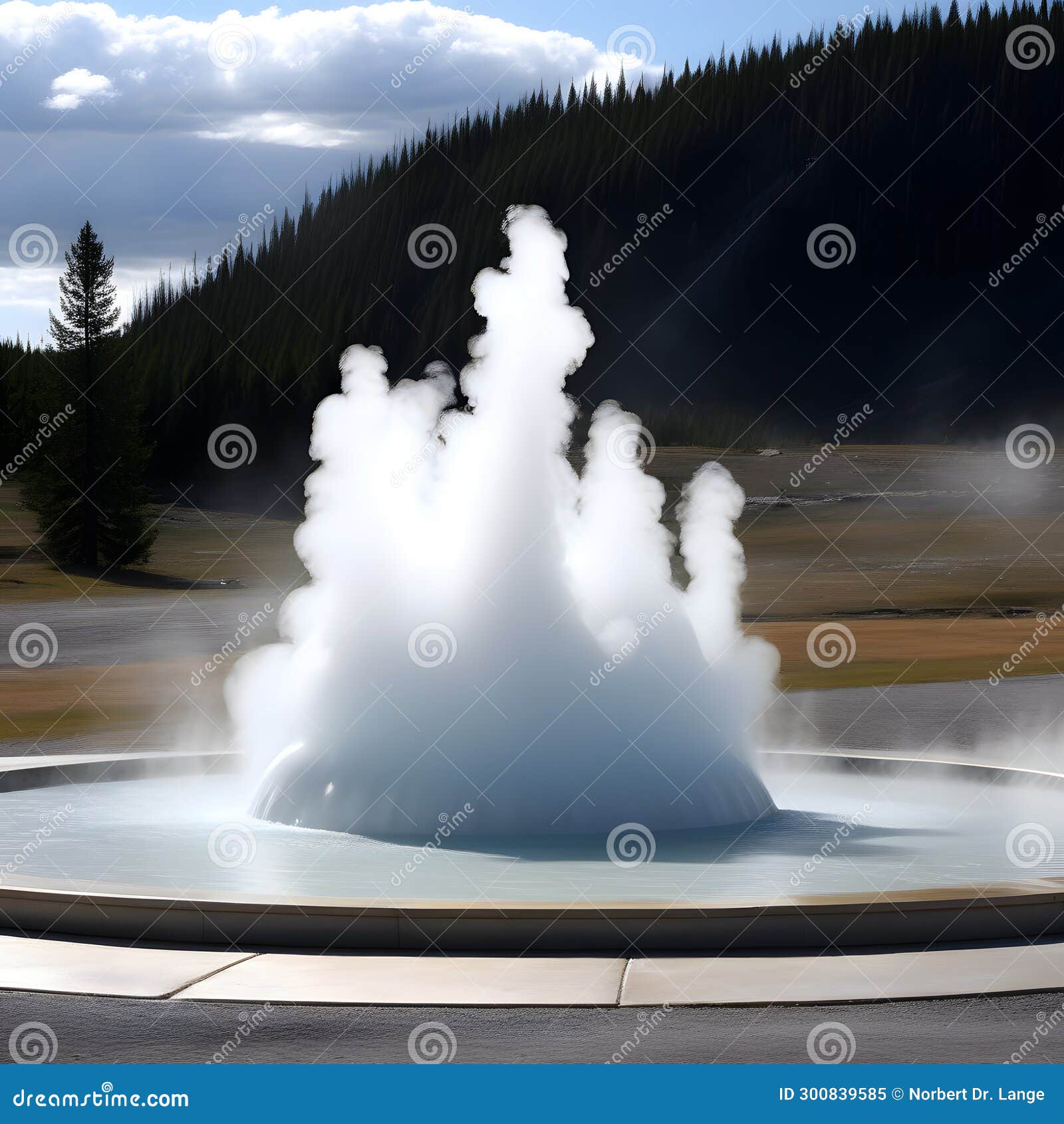 Geysers Explode, Ai-generatet Stock Illustration - Illustration of ...