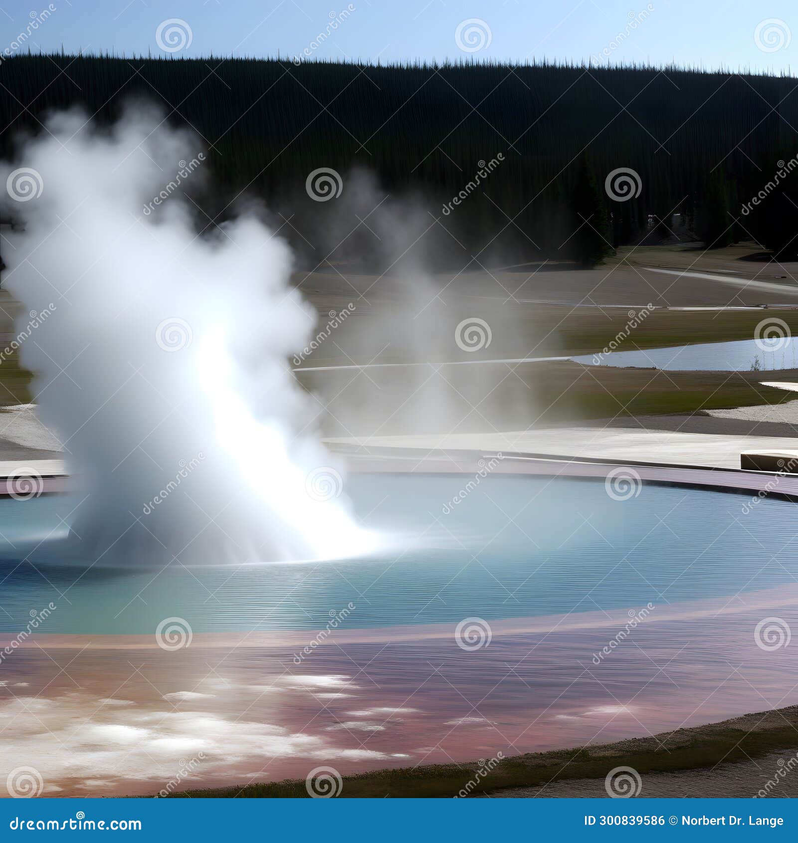 Geysers Explode, Ai-generatet Stock Illustration - Illustration of ...