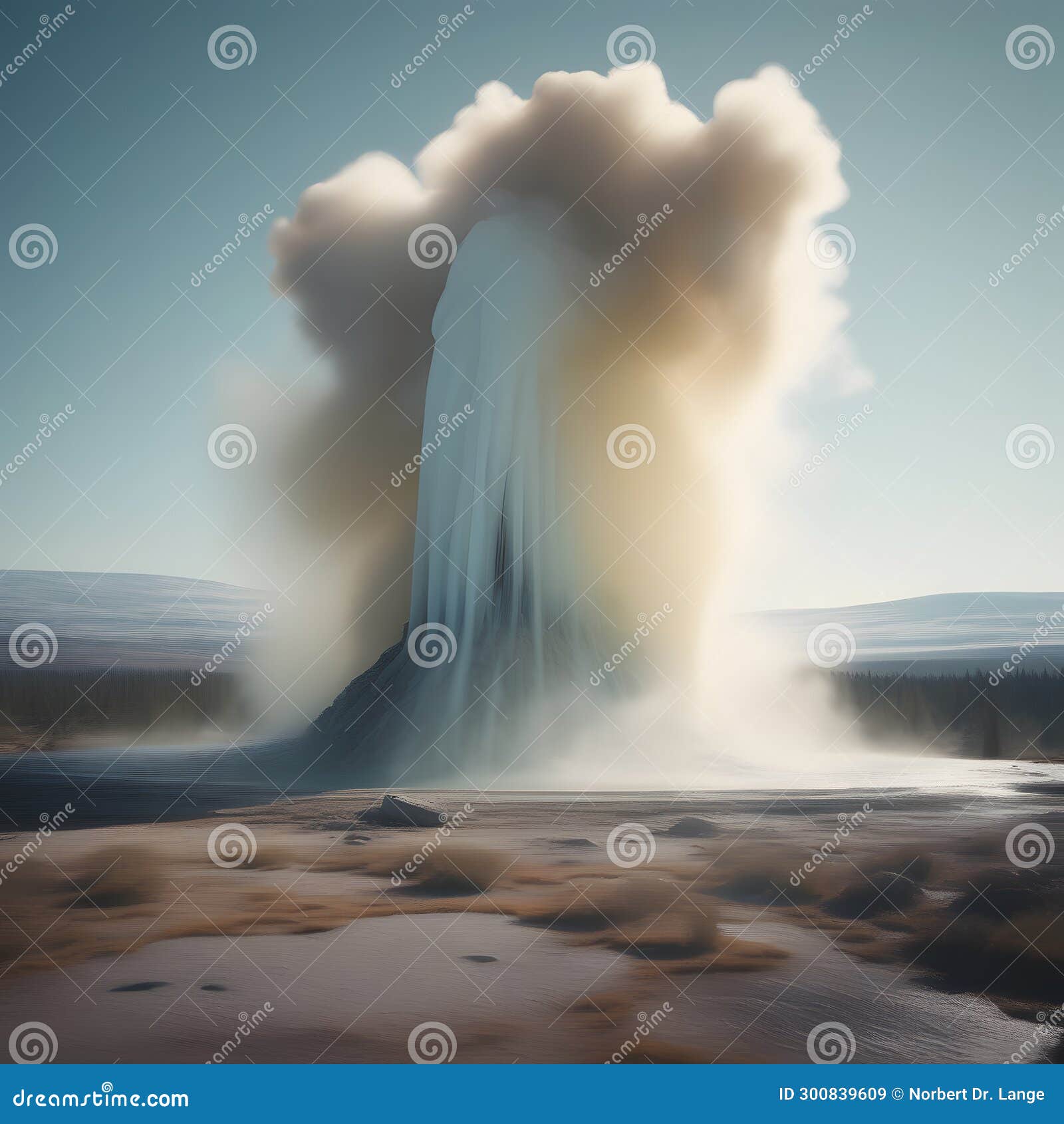 Geysers Explode, Ai-generatet Stock Illustration - Illustration of ...