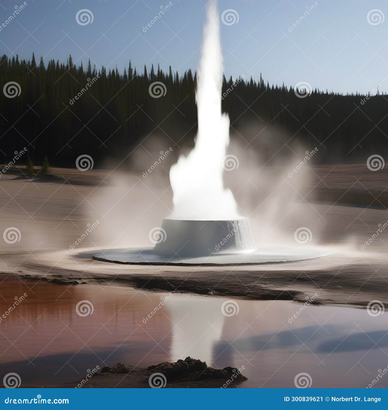 Geysers Explode, Ai-generatet Stock Illustration - Illustration of ...