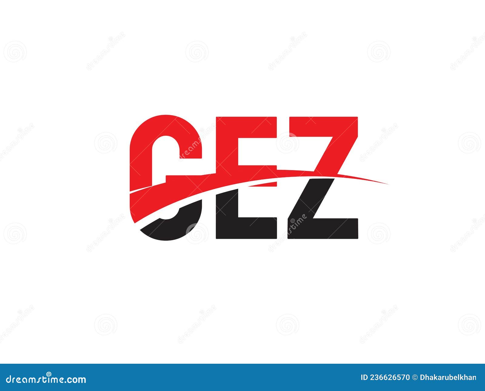 GEZ Letter Initial Logo Design Vector Illustration Stock Vector ...