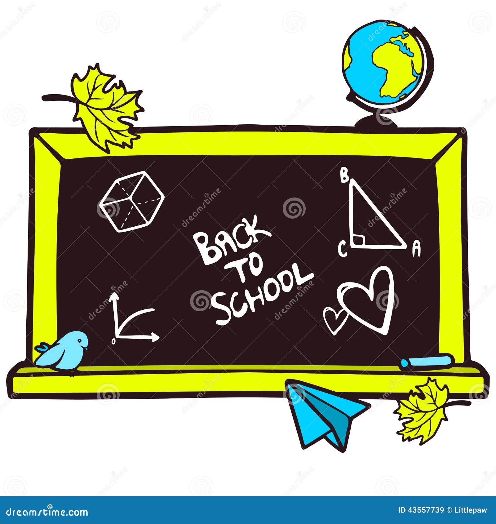 Gezeichnete Tafel Der Karikatur Hand Vektor Abbildung - Illustration ...