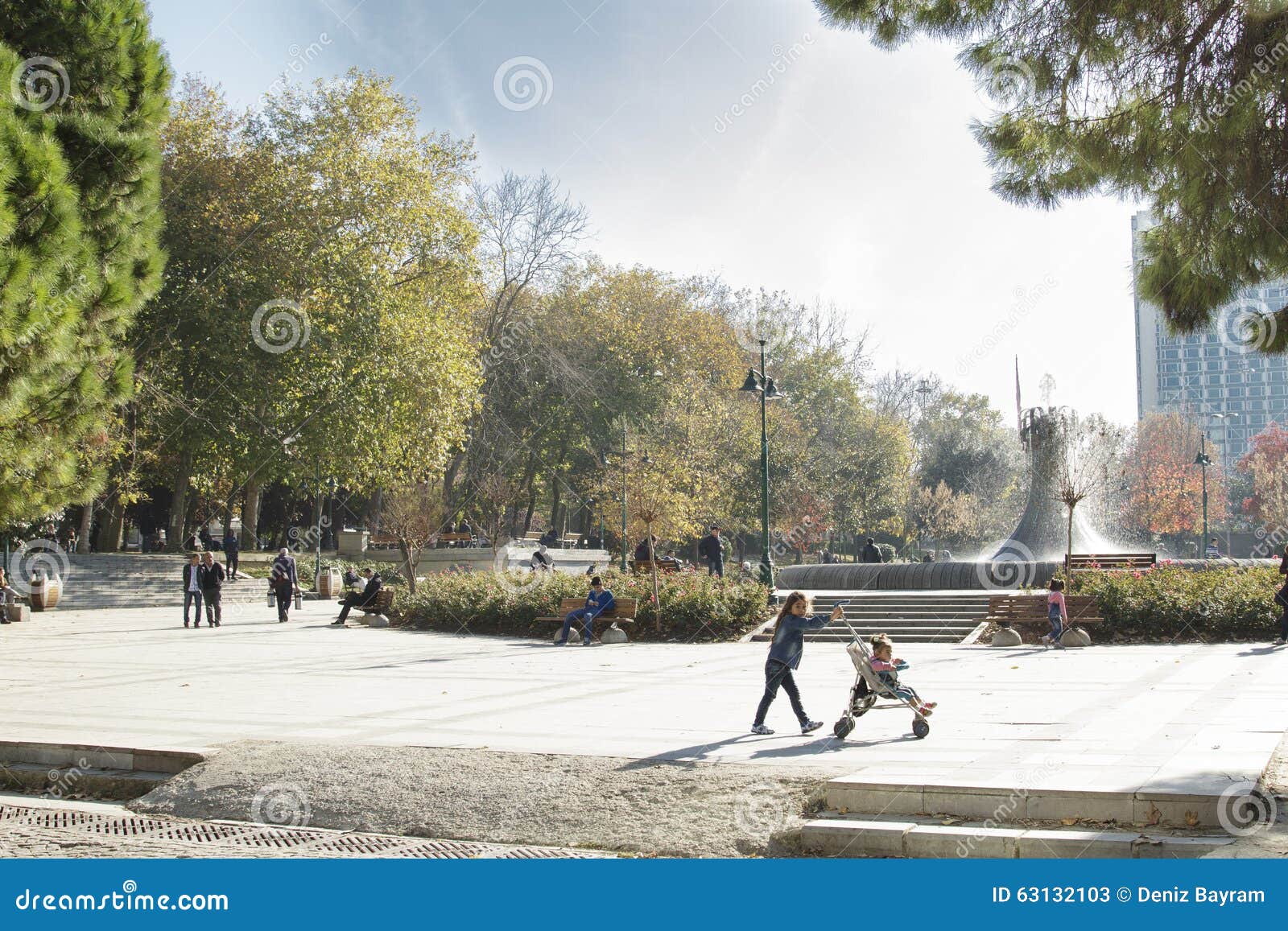 Gezi Park in Istanbul editorial stock photo. Image of enjoyment - 63132103